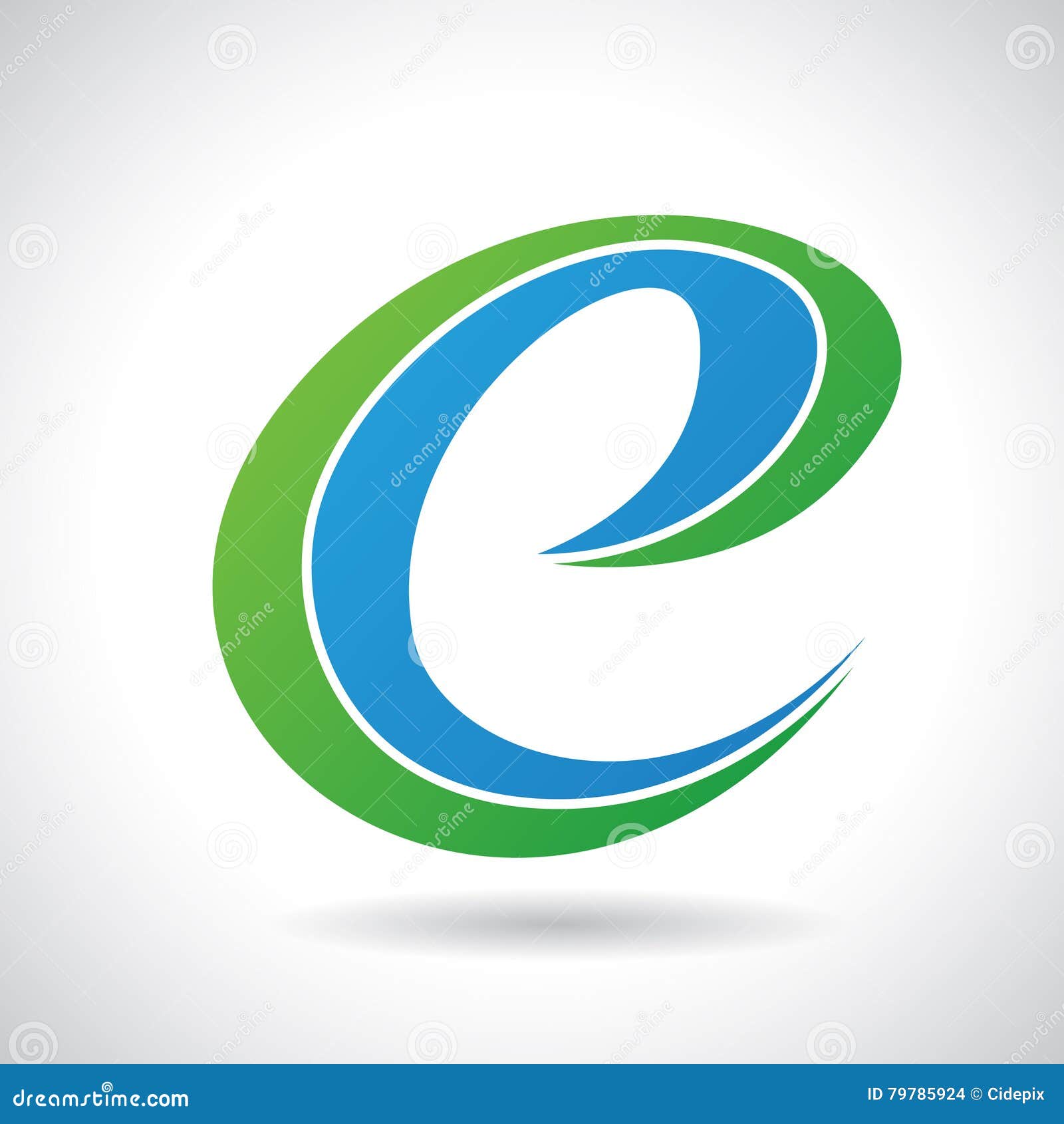 Logo Shape Und Ikone Von Buchstaben E, Vektor-Illustration Vektor ...