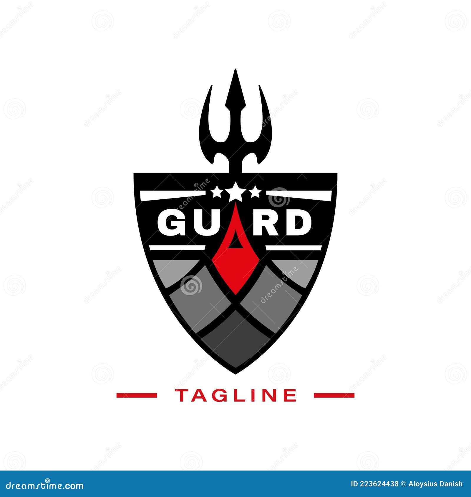 Poseidon Shield Logo Greek Gods Emblem Circle Royalty-Free Stock Image ...