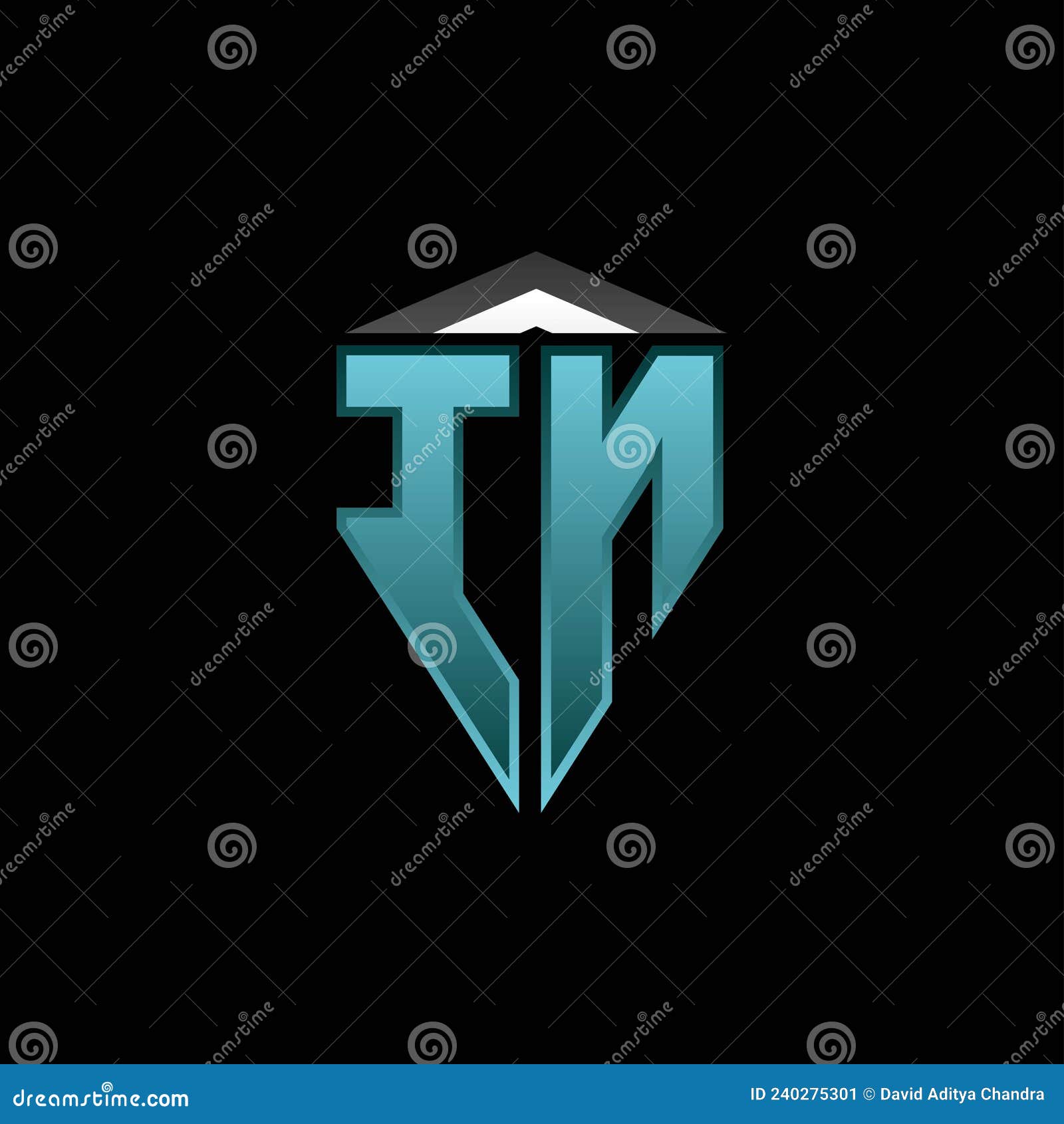In Logo Shield Blue Light Style Design Stock Vector - Illustration of ... In Logo Shield Blue Light Style Design Stock Vector - Illustration of ...