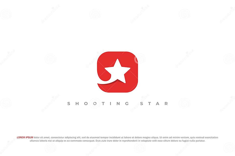 Logo Shooting Star in Frame Stock Illustration - Illustration of sketch ...