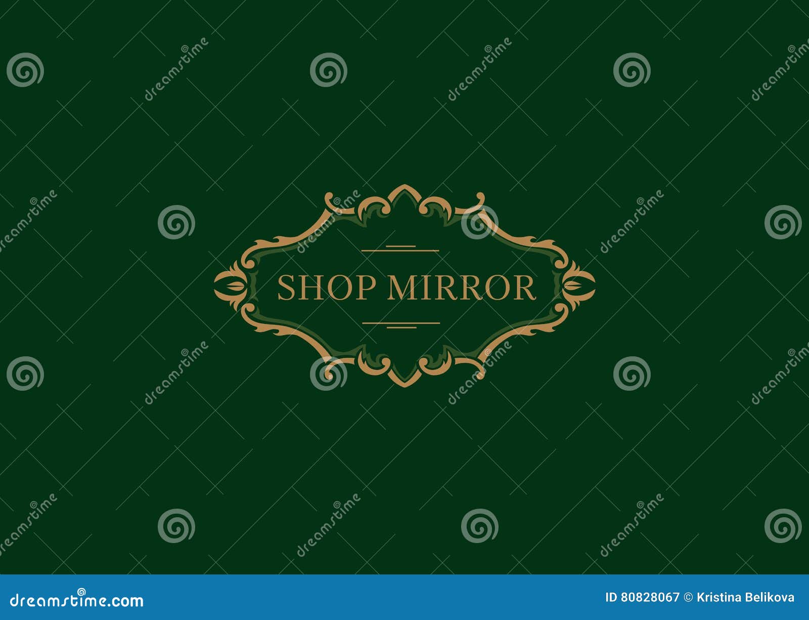 Logo for the Shop Mirrors, Floral Frame Stock Vector - Illustration of ...