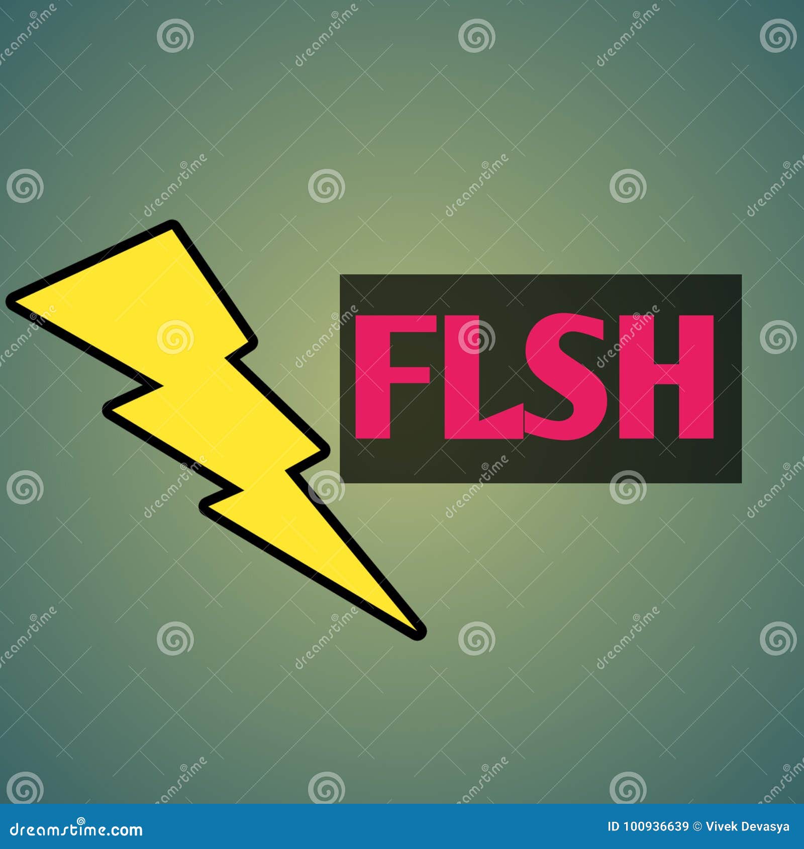 Lightning Text Box Stock Image | CartoonDealer.com #2527345