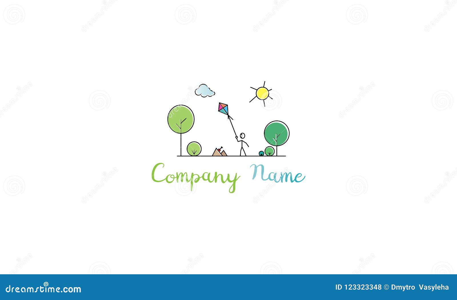 Nature Playgrounds Vector Logo Image Stock Vector - Illustration of ...