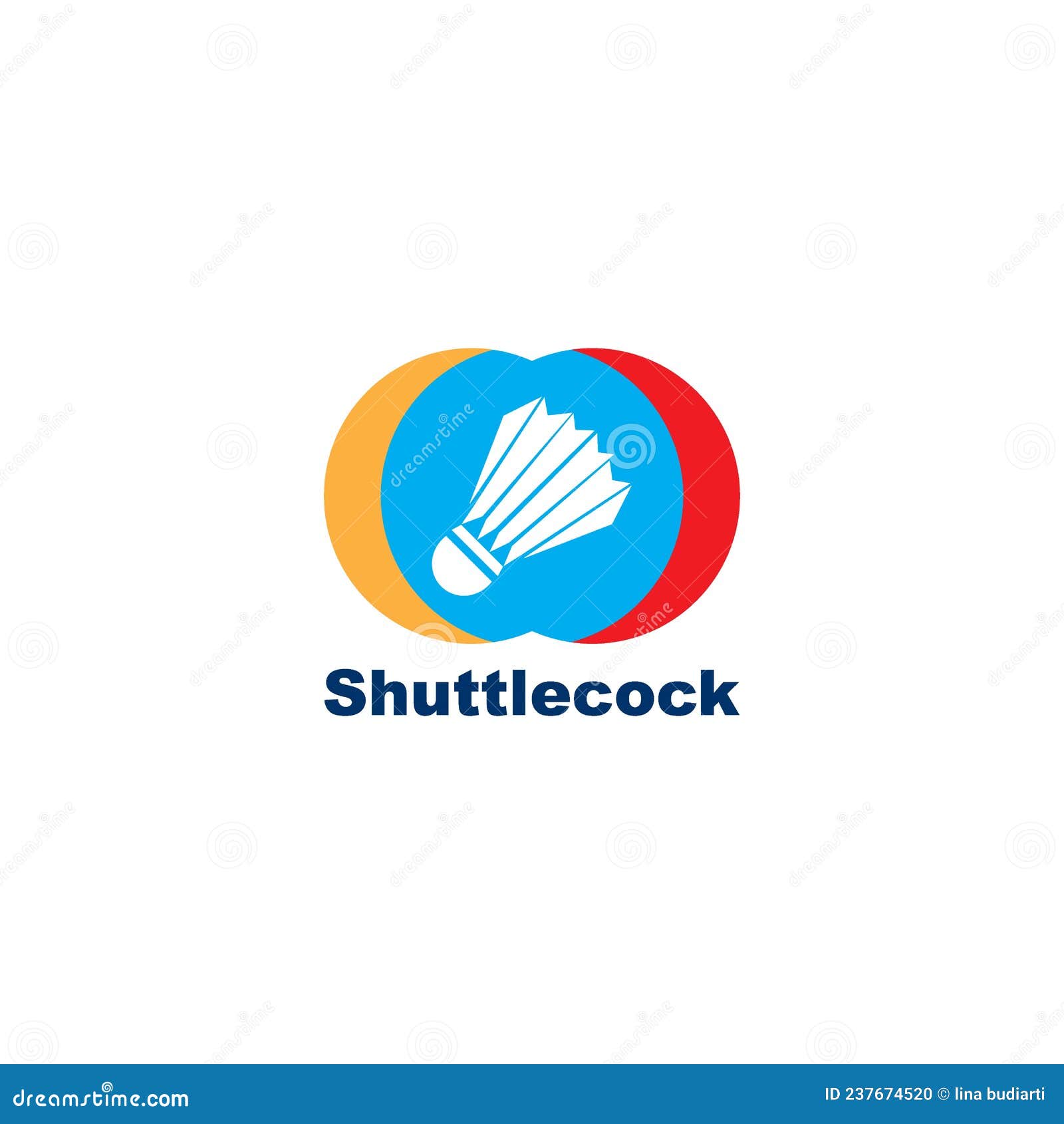 Logo shuttlecock illustration de vecteur. Illustration du abstrait ...