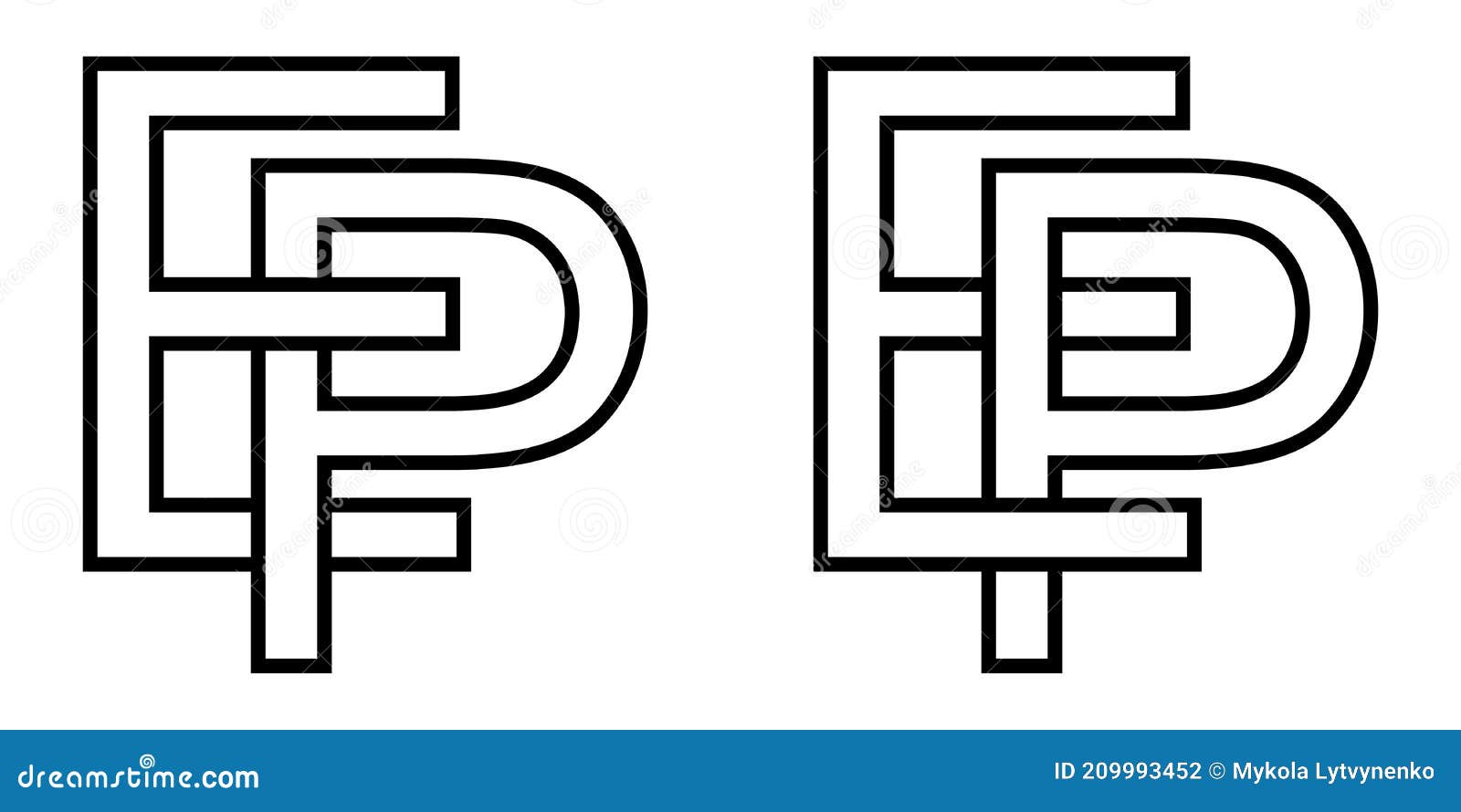 Logo Sign Ep Pe Icon Sign Interlaced Letters P, E Vector Logo Ep, Pe ...