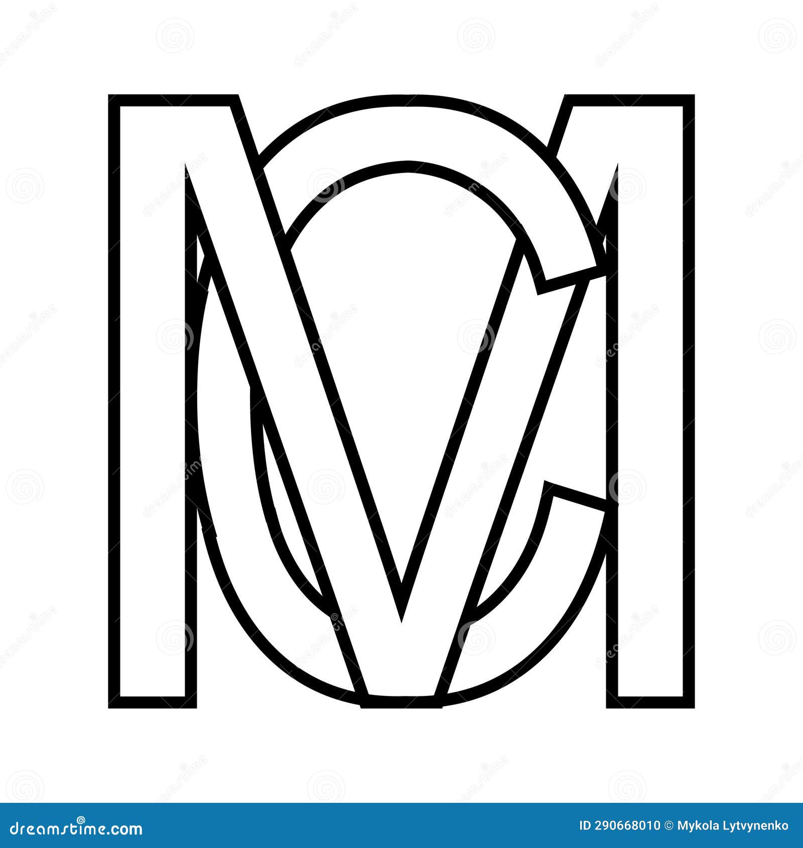 Logo Sign Mc Cm Icon Double Letters Logotype M C Stock Vector ...