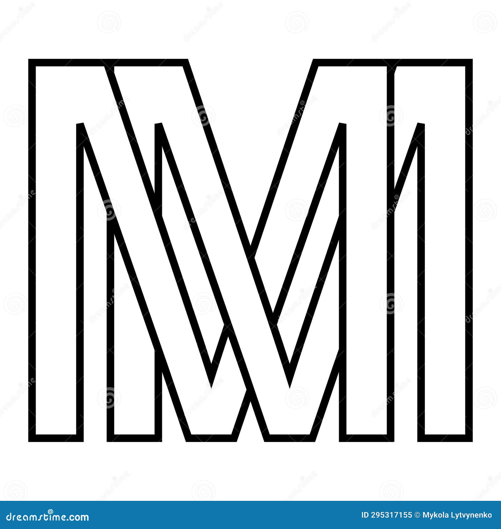 Double AA A Letters Logo With Black Swoosh Vector Illustration ...