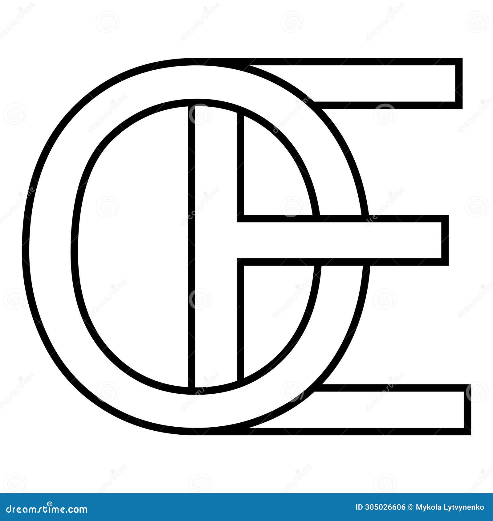 Logo Sign Oe Eo Icon Double Letters Logotype E O Stock Vector ...