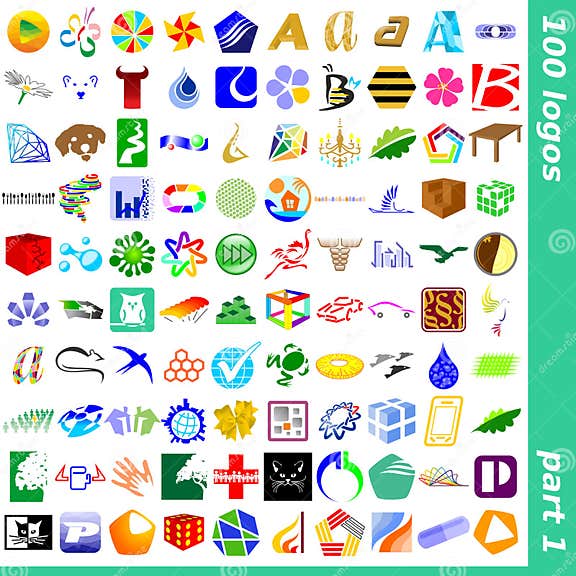 Logo and signs 1 stock vector. Illustration of collection - 14955405