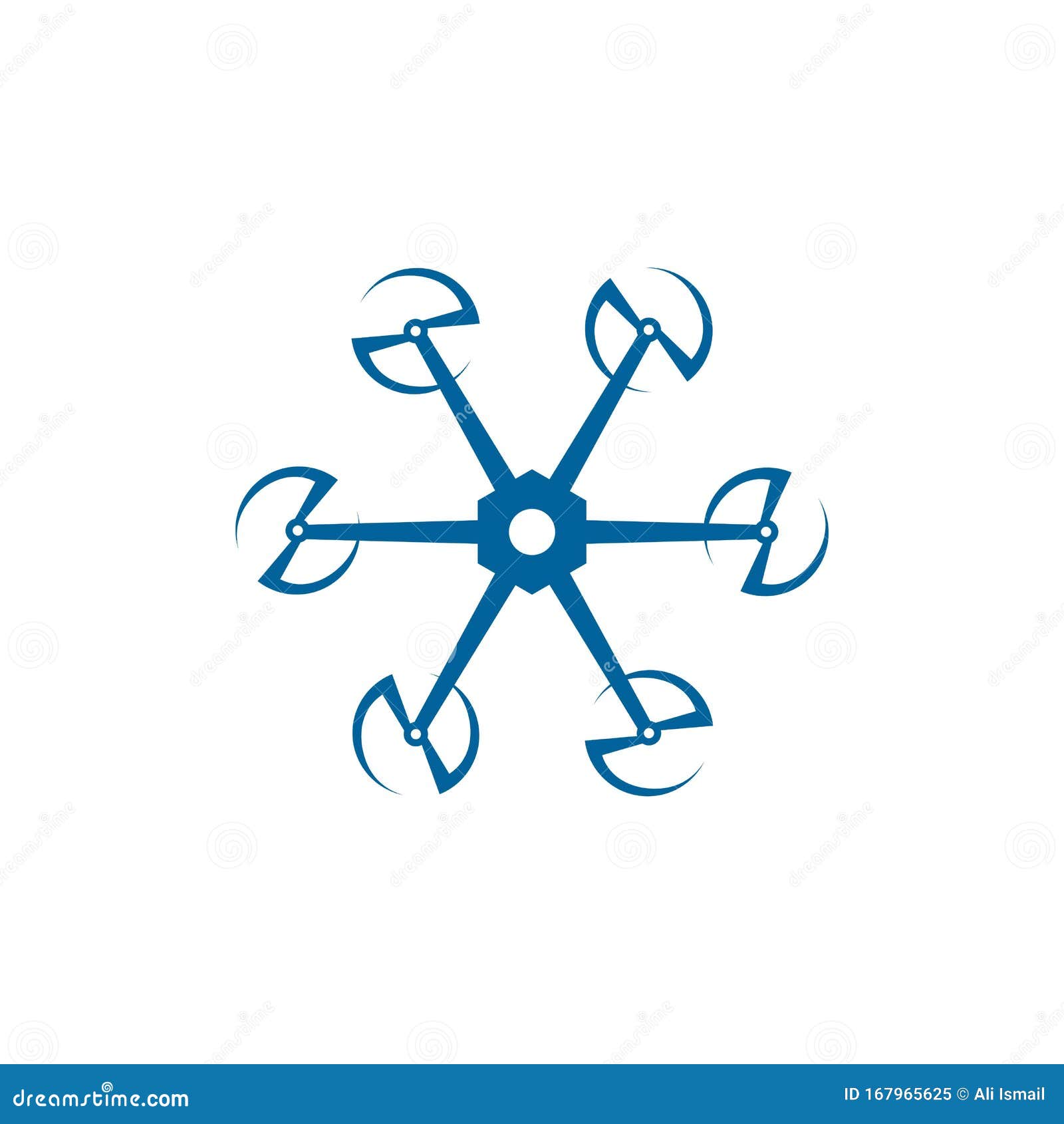 Logo Simple De Drones Planos Ilustración del Vector - Ilustración de ...