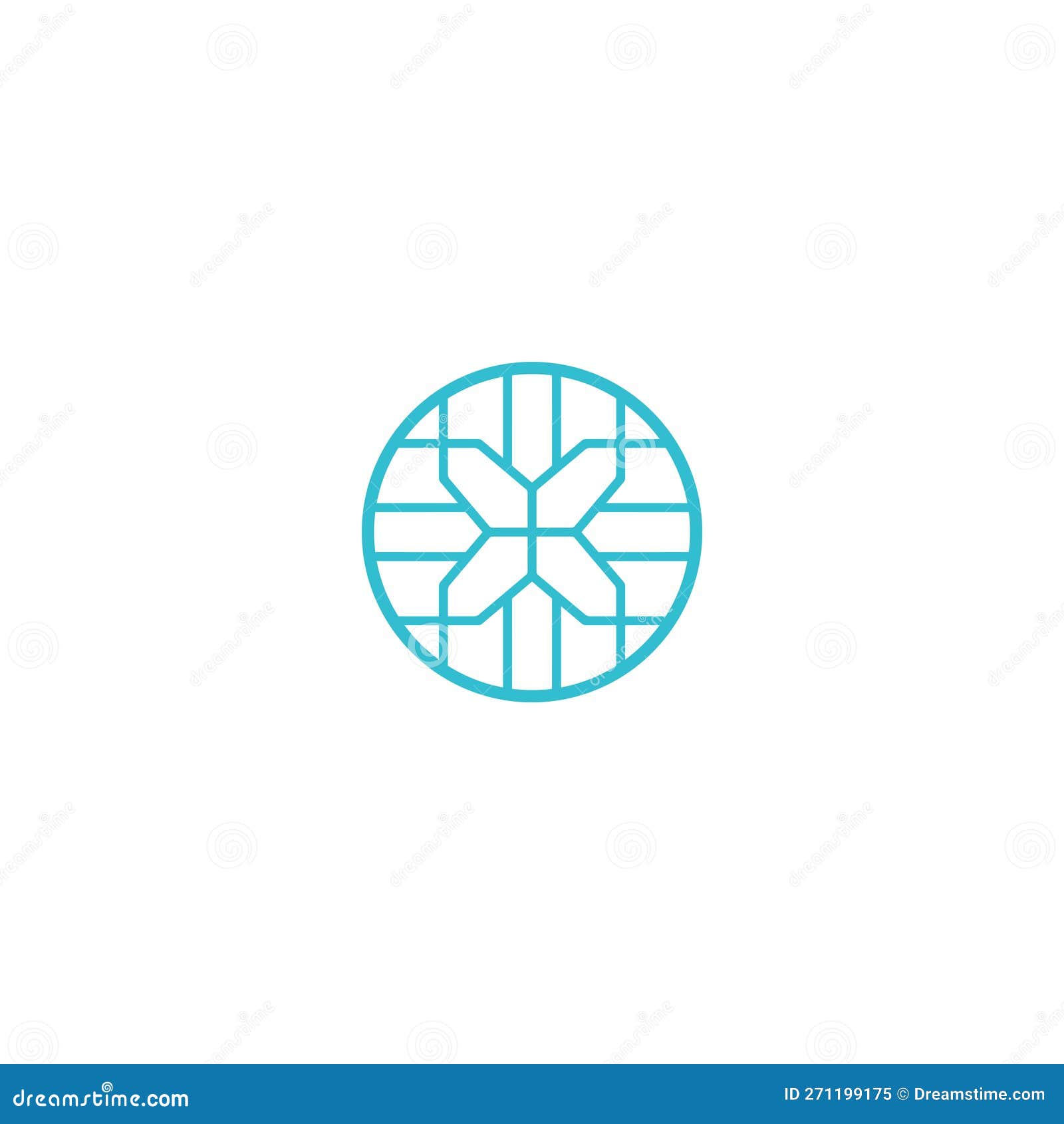 Logo Simple Rond Pour Le Textile Illustration de Vecteur - Illustration ...