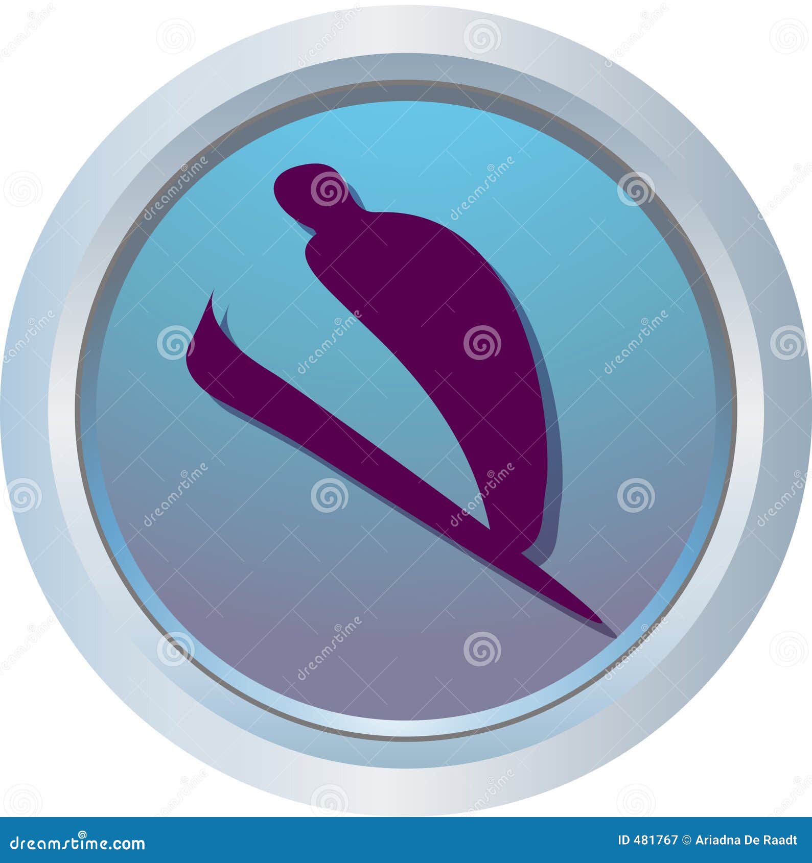 Logo of Ski Jumping stock illustration. Illustration of games - 481767