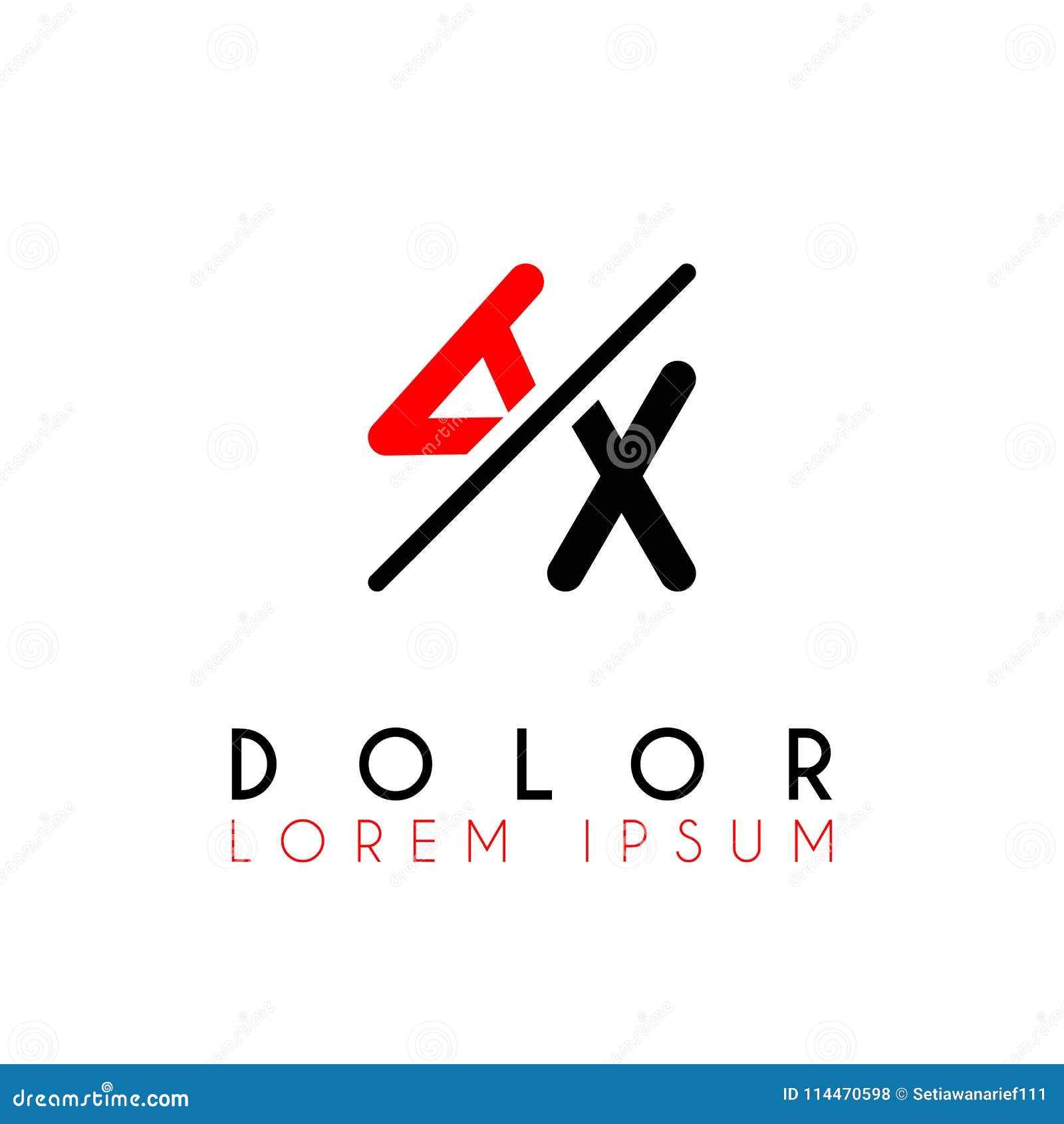 Logo a Slash X with Black Red Stock Vector - Illustration of speed ...