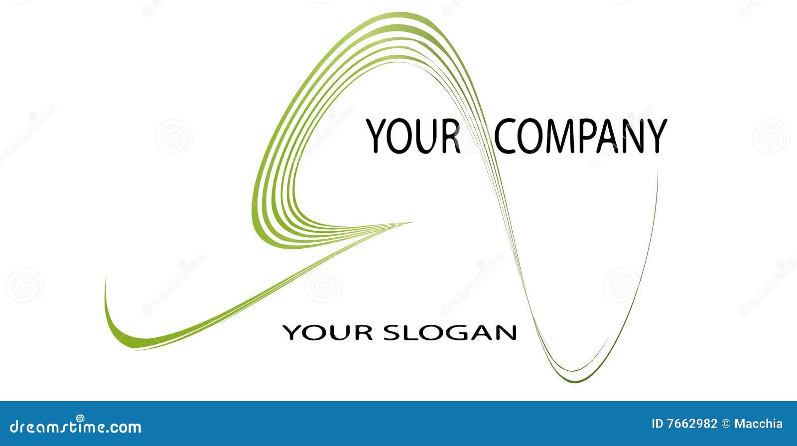 Logo or slogan stock vector. Illustration of logo, green - 7662982