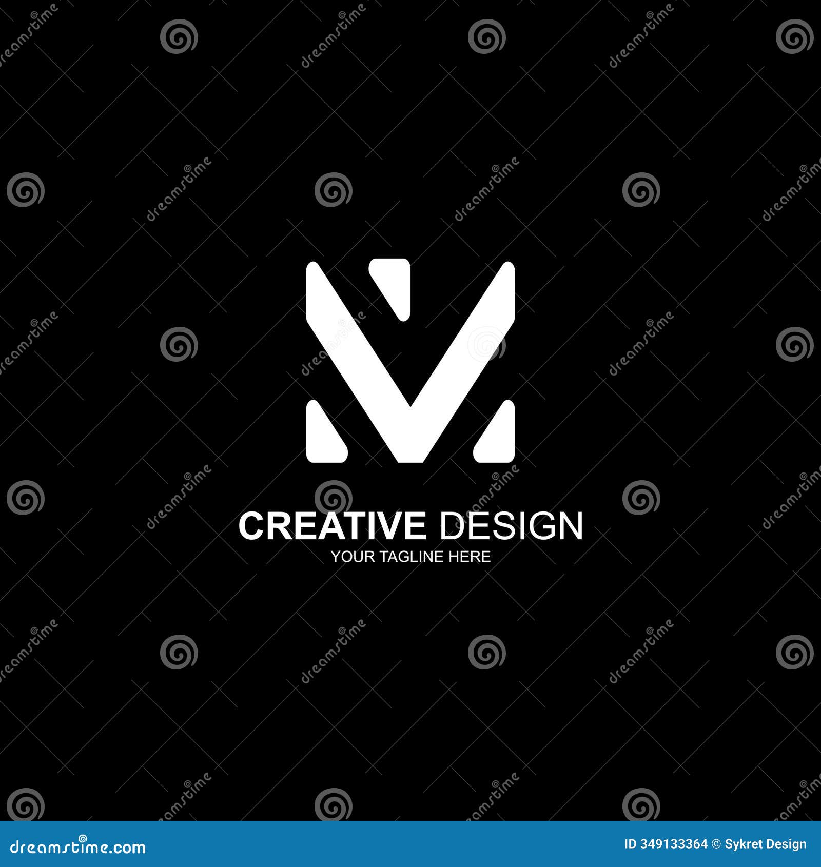 Logo Sm Initial Icon with Creative Vector Illustration Stock ...