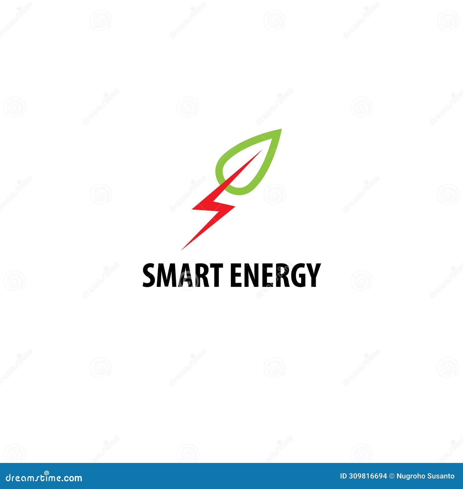 Logo smart energy stock vector. Illustration of nature - 309816694
