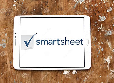 Smartsheet software logo editorial photo. Image of icon - 118544806