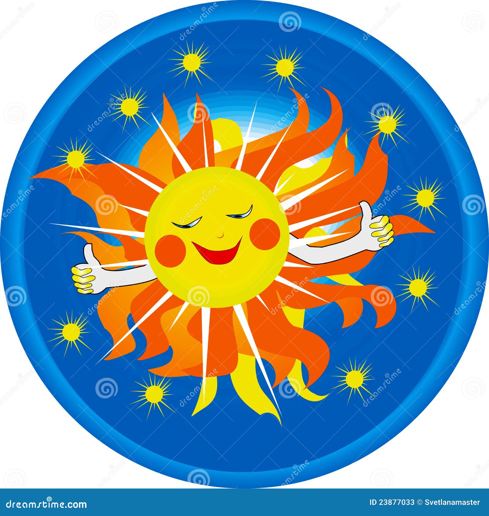 Logo smiling sun stock vector. Illustration of cartoon - 23877033