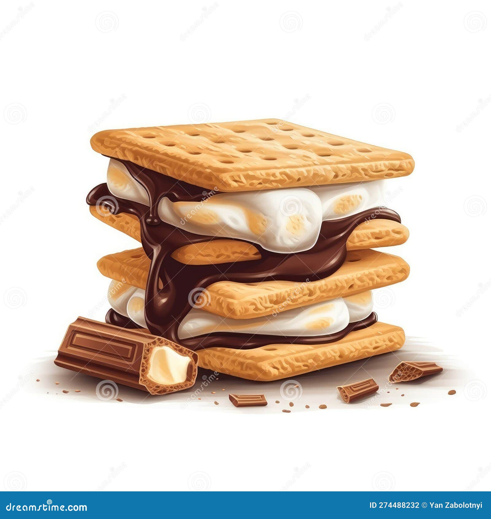Logo Smores on White Background, Vector Standardscale Xstandardscale X ...
