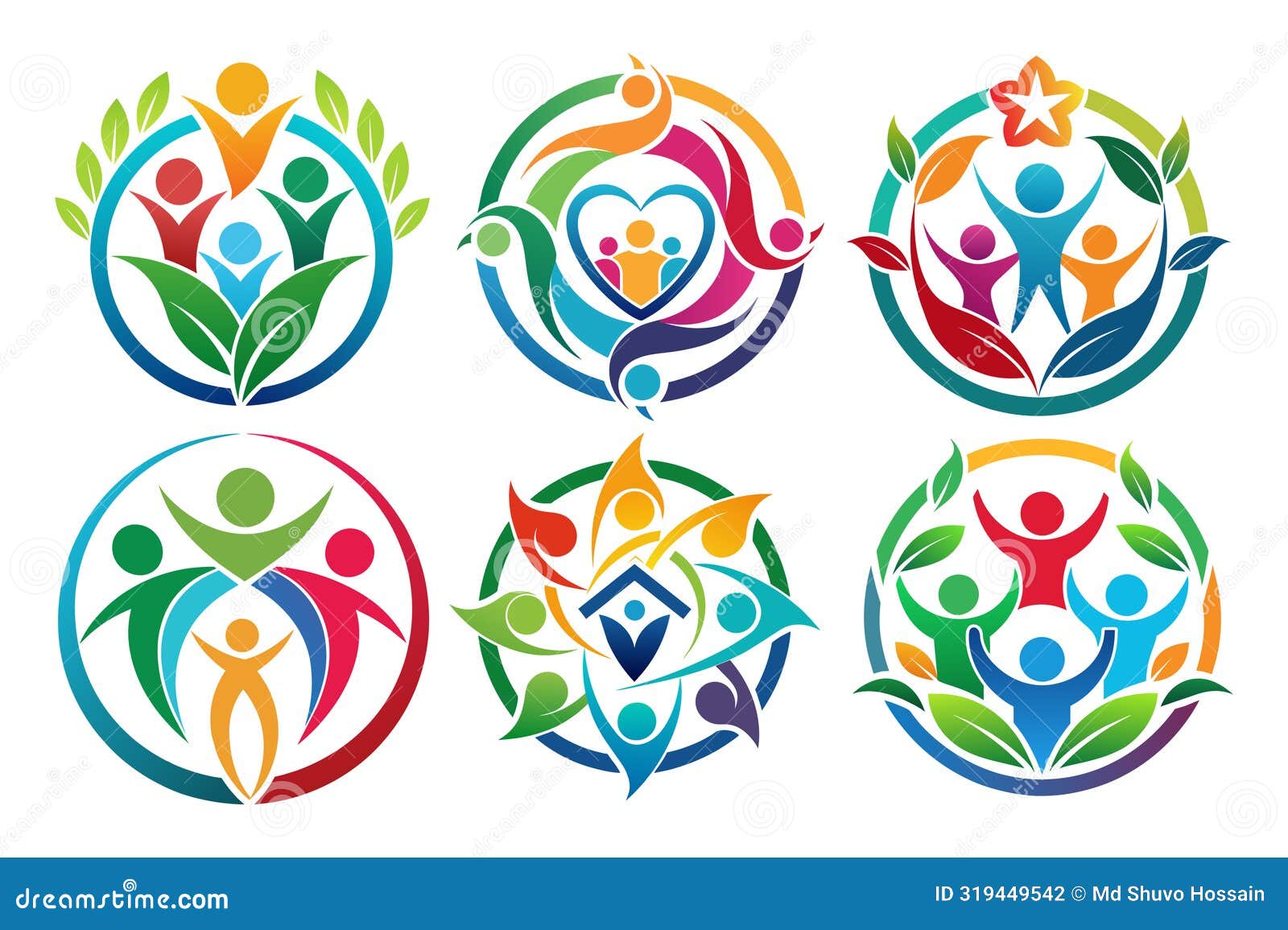 Logo for Social Support Service Stock Vector - Illustration of ...
