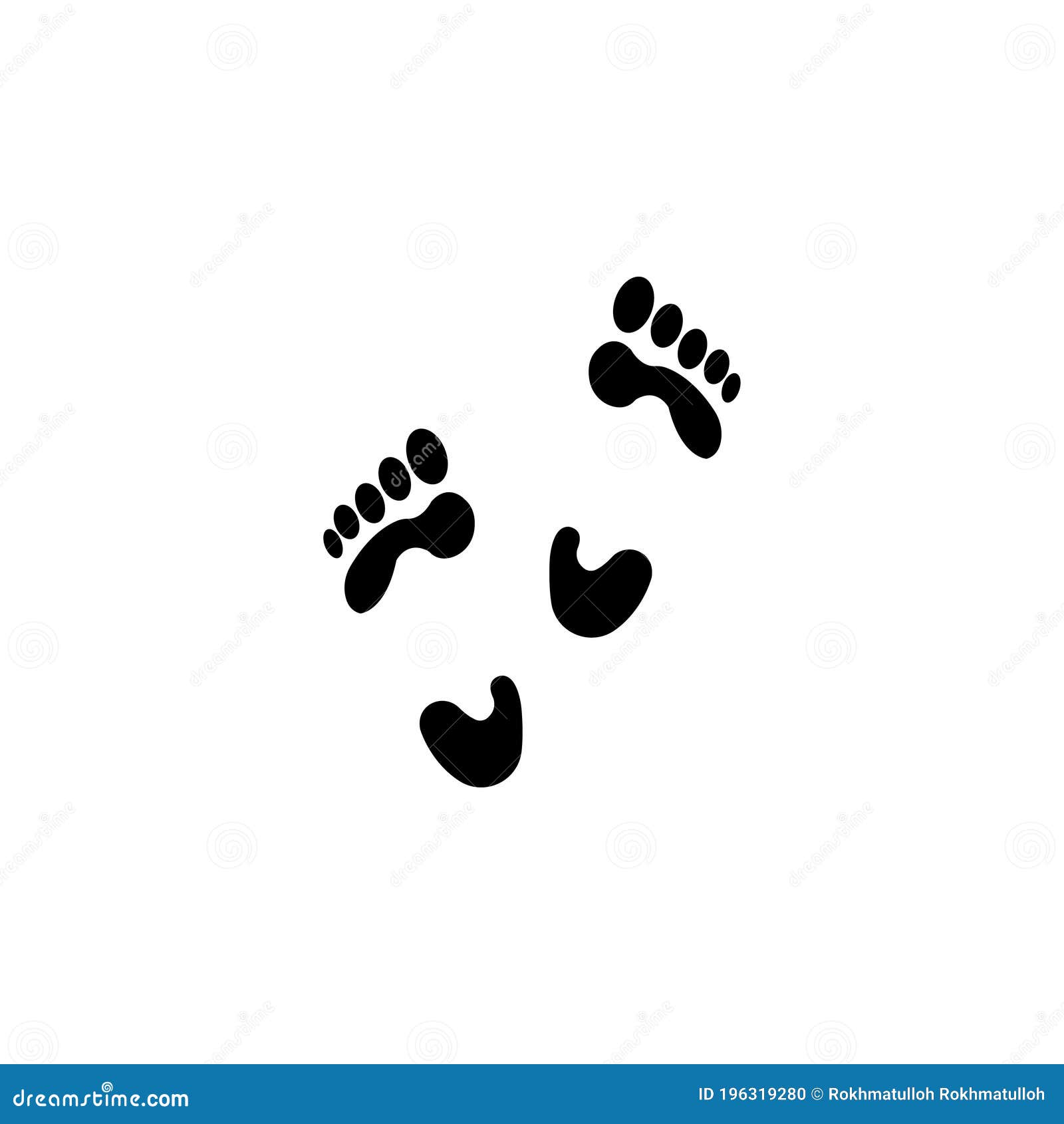 Logo Soles Of Black Feet Vector Illustration | CartoonDealer.com #196319276