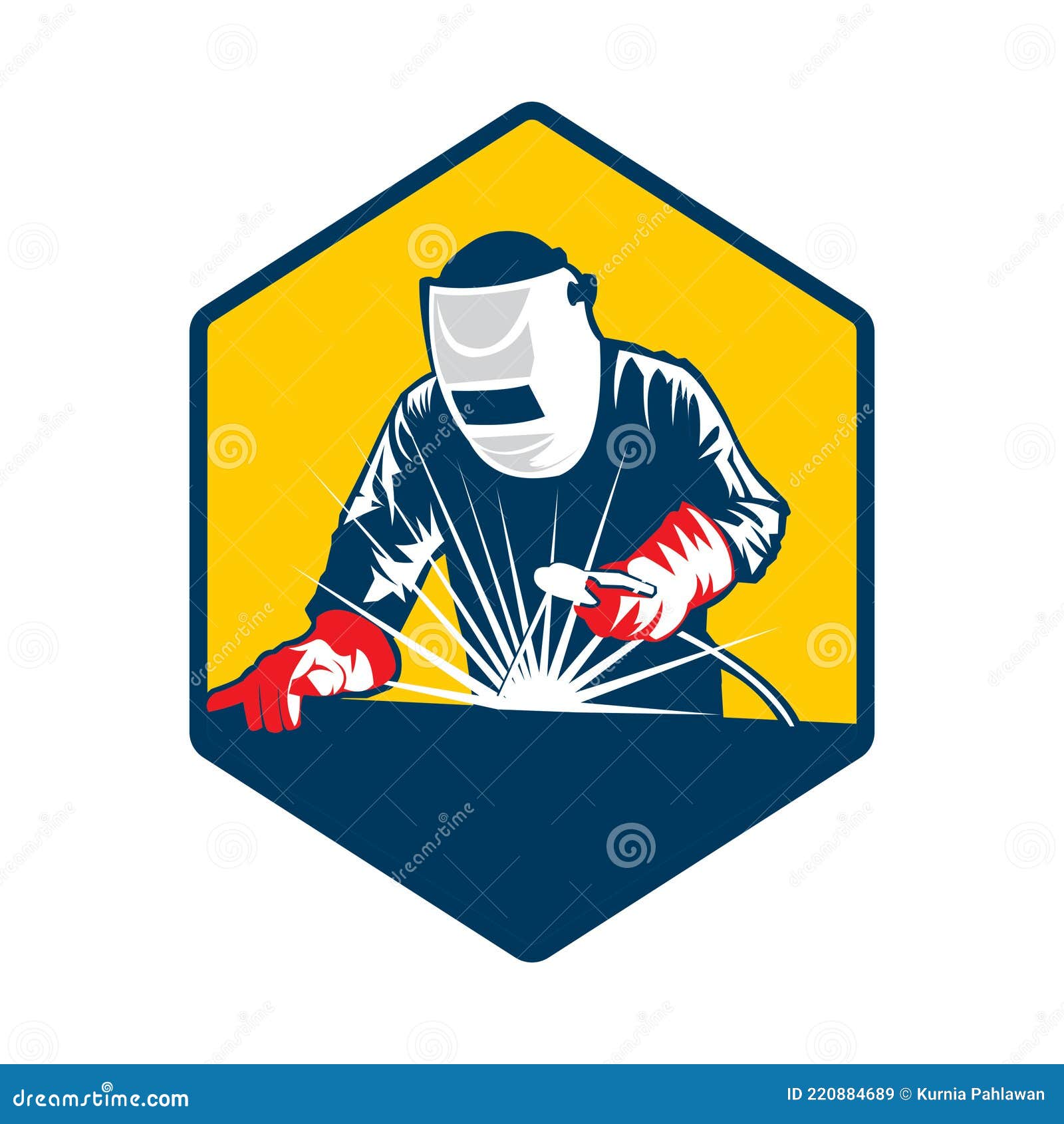 Logo Soudeur Vectoriel Industriel Illustration Stock - Illustration du ...