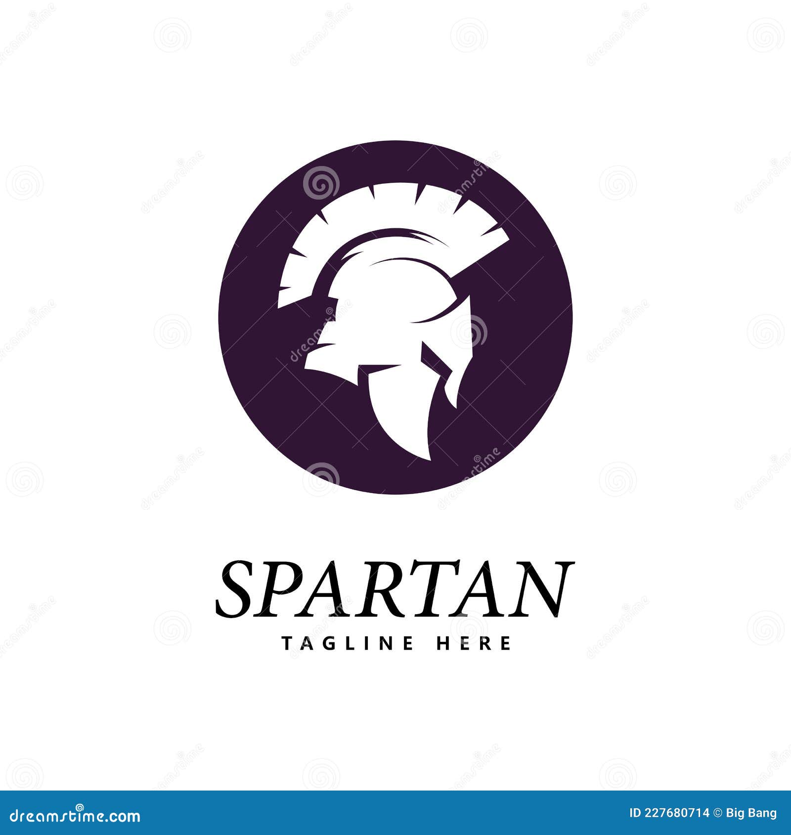 Logo Spartiate Vectoriel Casque Spartiate Logo Illustration de Vecteur ...