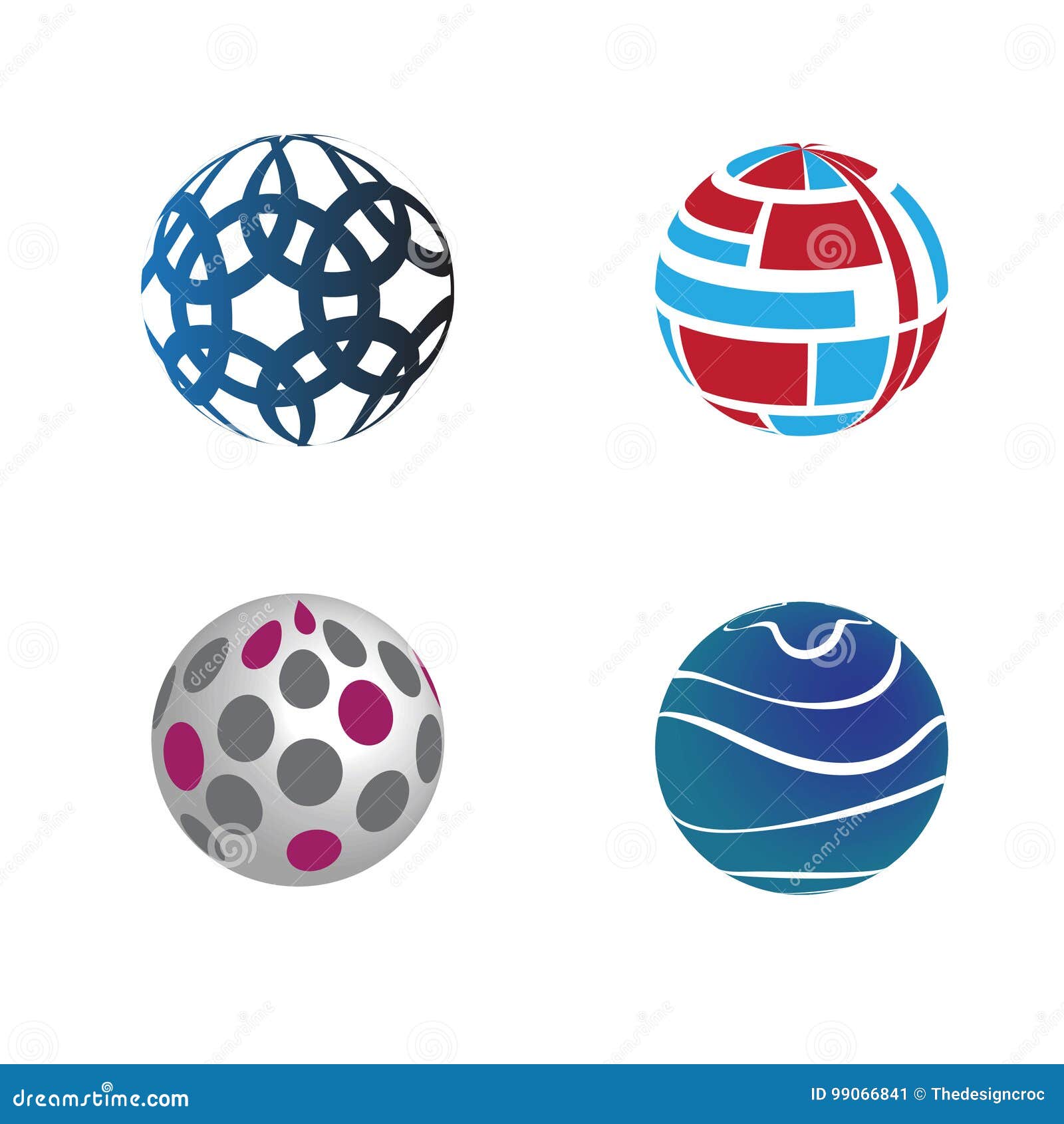 Logo Sphere Circle Geometric Abstract Globe Stock Vector - Illustration ...