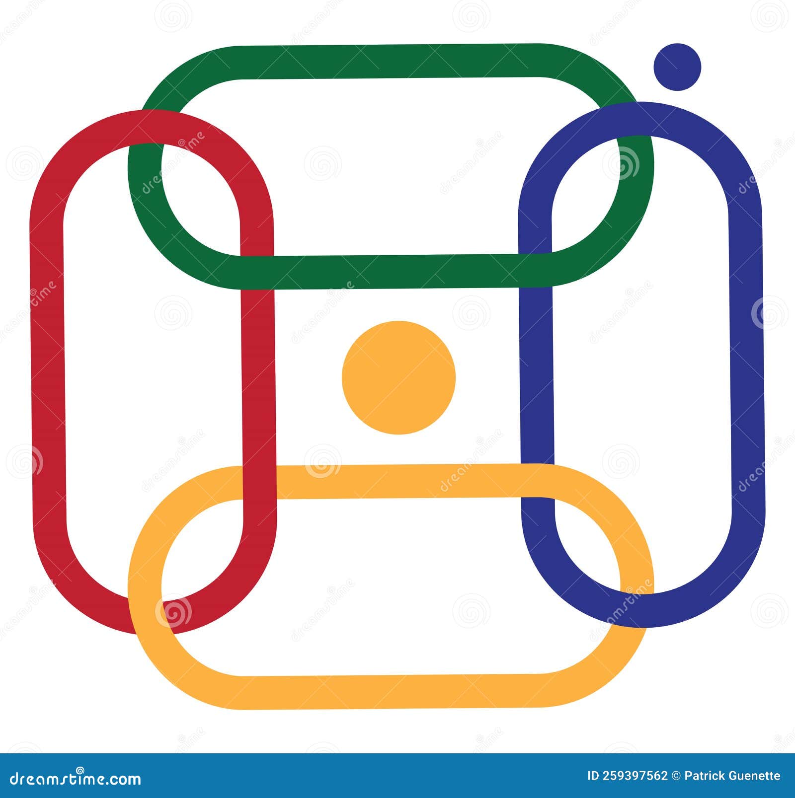 Logo square, icon stock vector. Illustration of abstract - 259397562