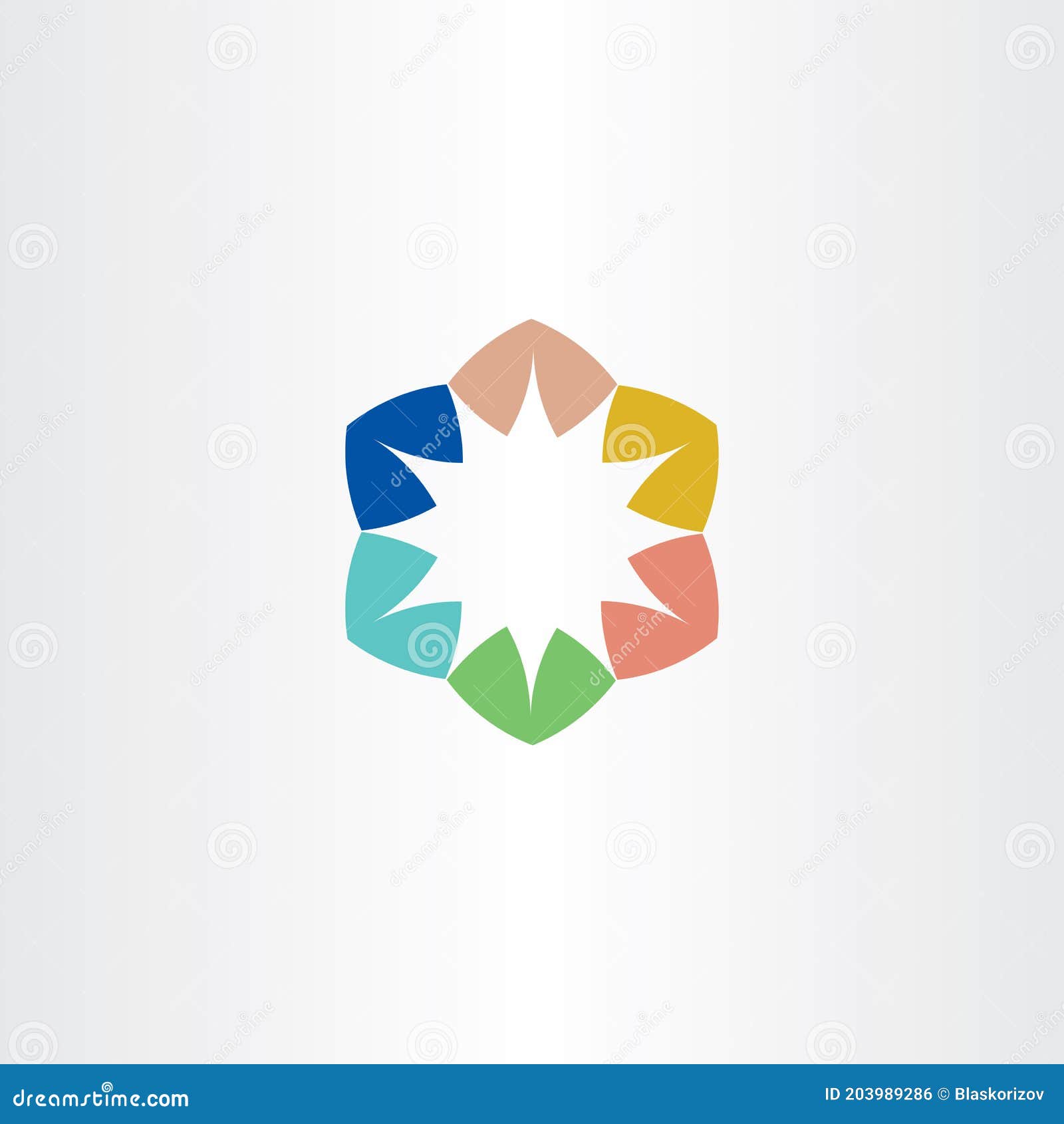 Logo Star Colorful Symbol Element Sign Stock Vector - Illustration of ...