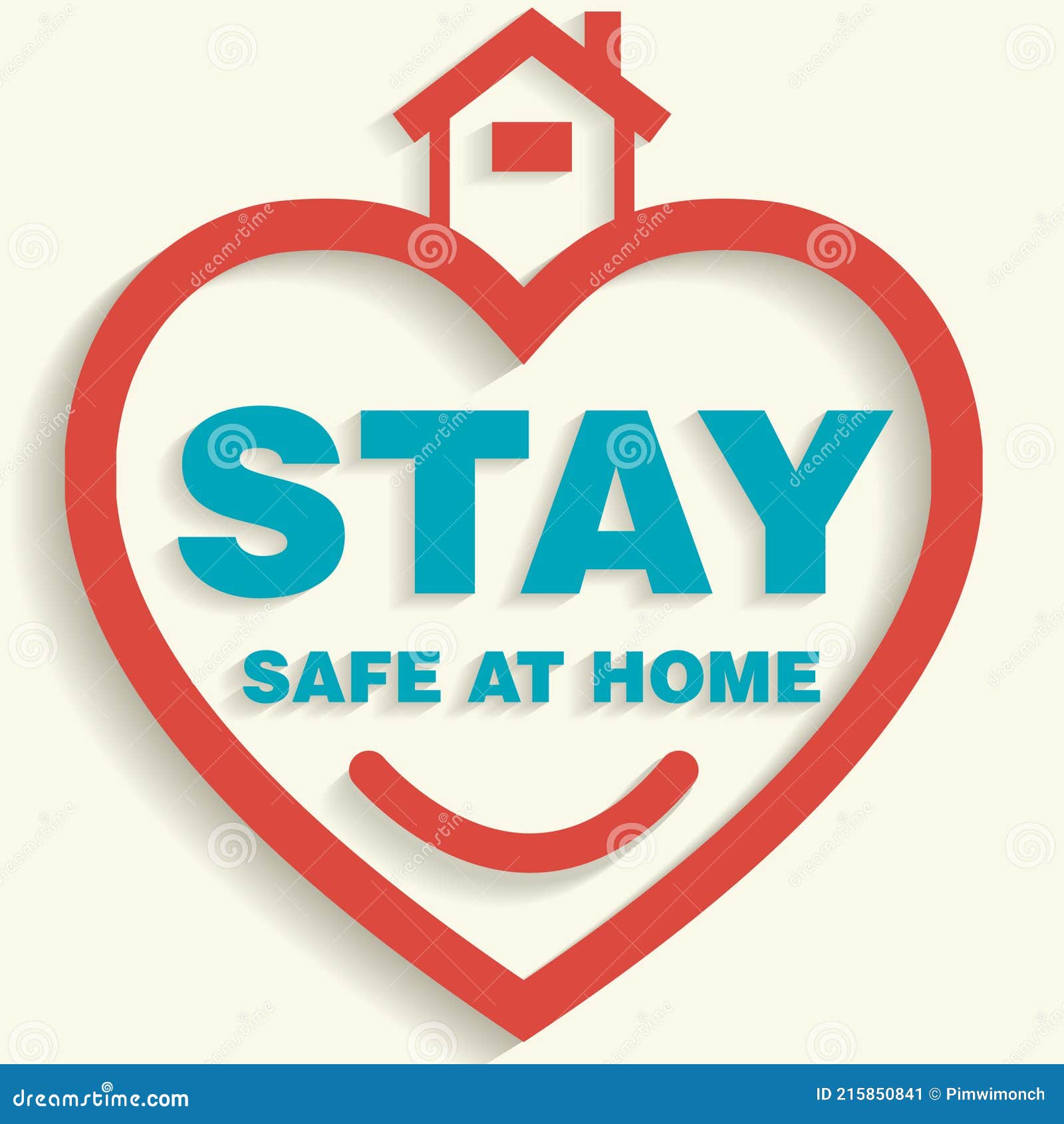 Logo STAY Safe at Home - Work from Home during COVID-19 Stock Vector ...