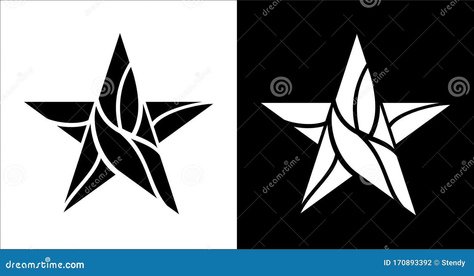 Logo Stella illustrazione vettoriale. Illustrazione di azienda - 170893392