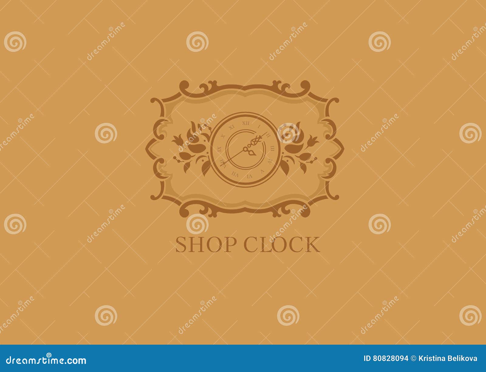 Logo for Store Hours, Floral Frame Stock Vector - Illustration of ...