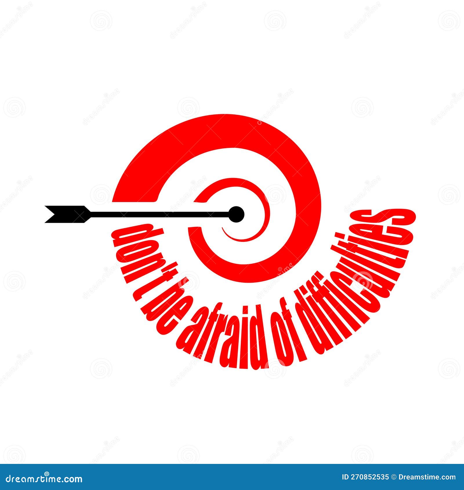 Logo, Striving For A Goal Through Difficulties. Vector Illustration ...