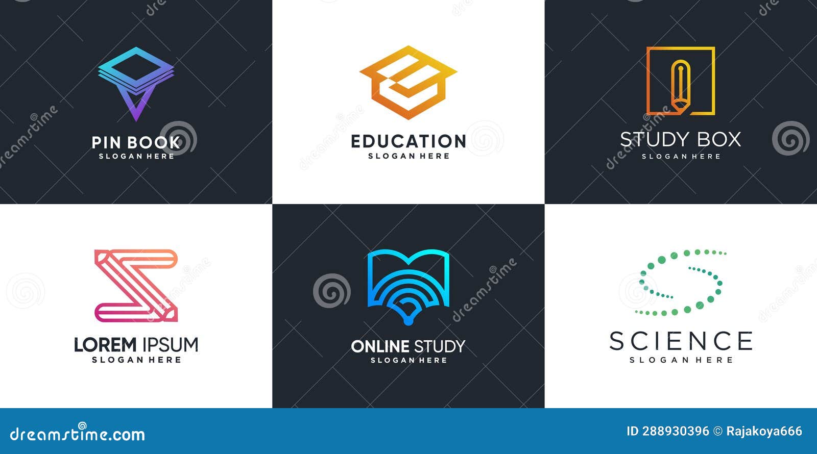 Logo for Study with Creative Element Concept Premium Vector Part 1 ...
