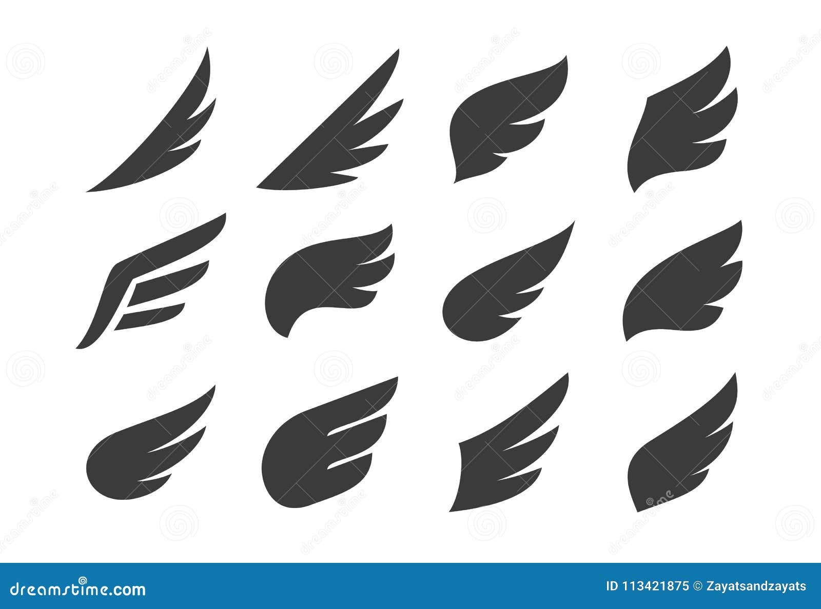 Logo Style Wings ilustración del vector. Ilustración de icono - 113421875