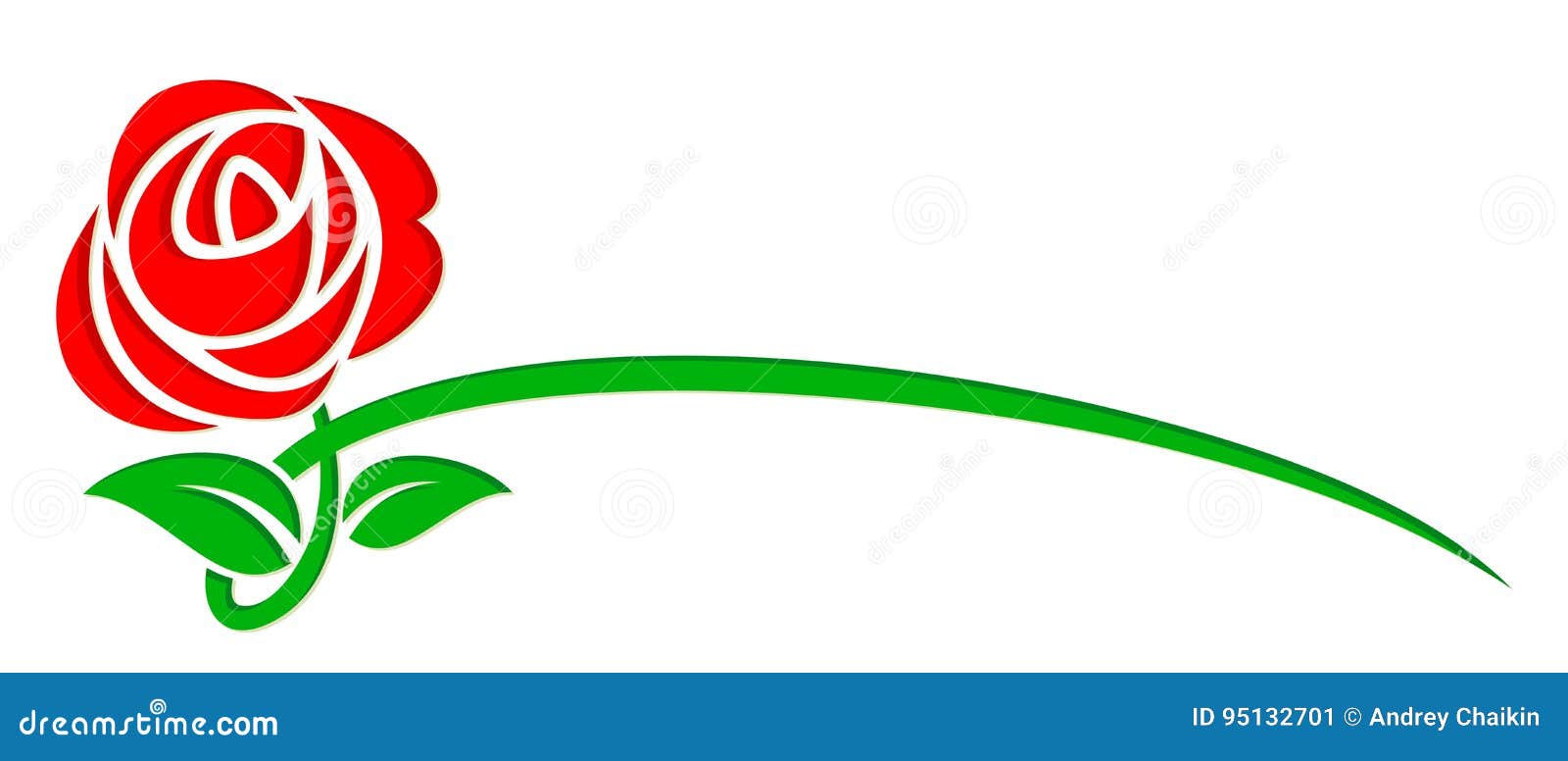 Logo stylized rose. stock vector. Illustration of rosen - 95132701