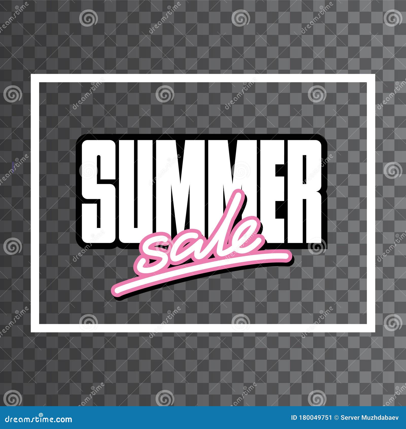Logo for the summer sale stock vector. Illustration of black - 180049751