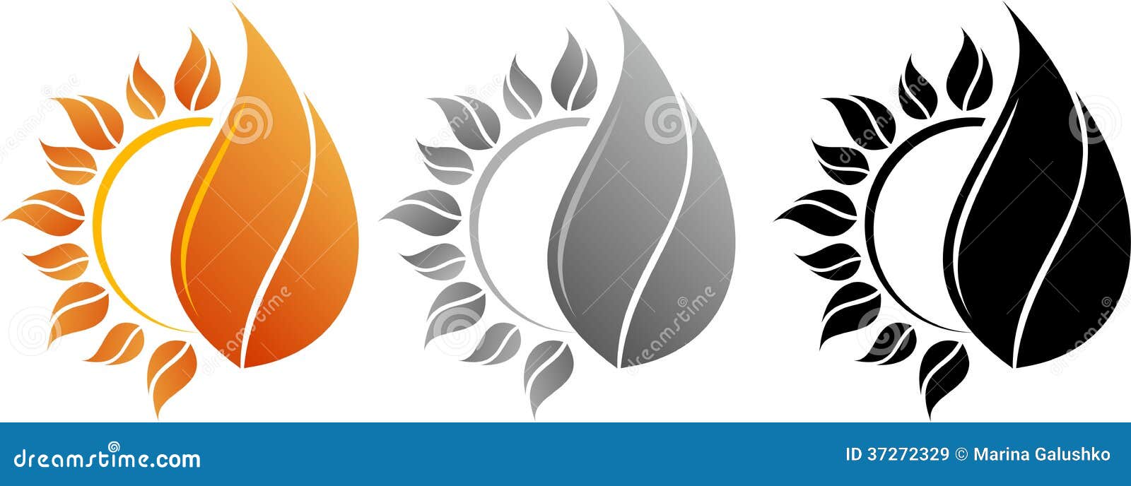 Logo sun and fire stock illustration. Illustration of business - 37272329