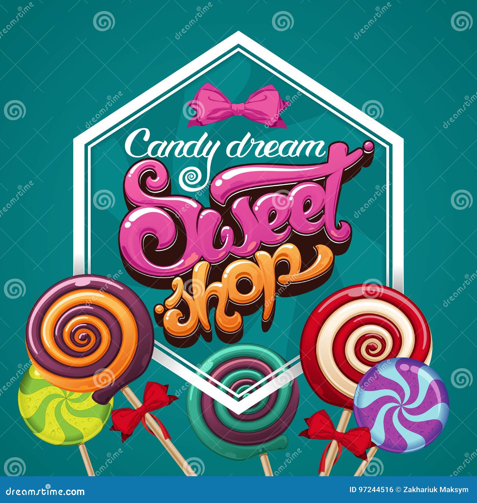 Logo sweet shop stock vector. Illustration of abstract - 97244516