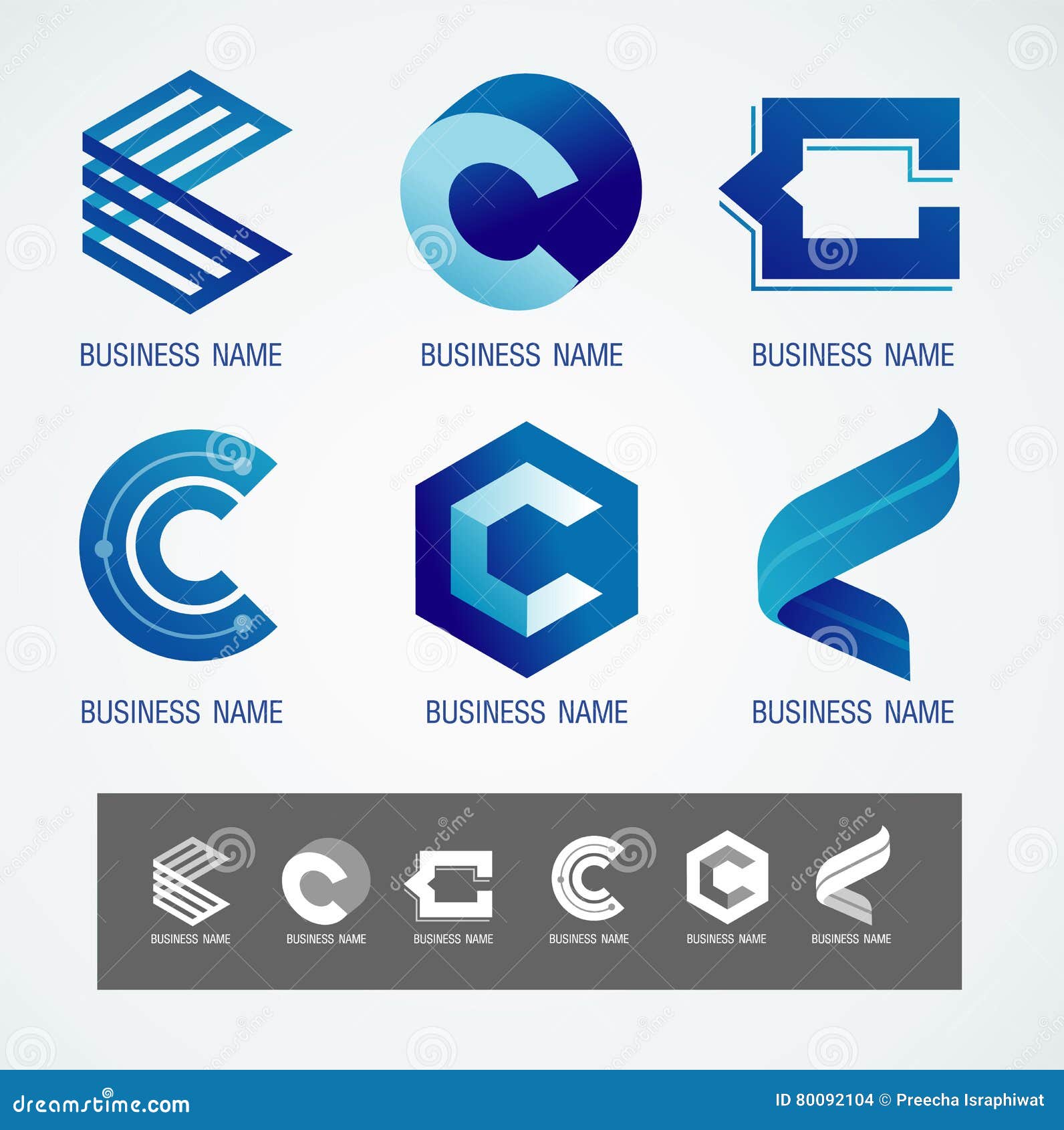 Logo and Symbol Design C Concept Stock Vector - Illustration of ...