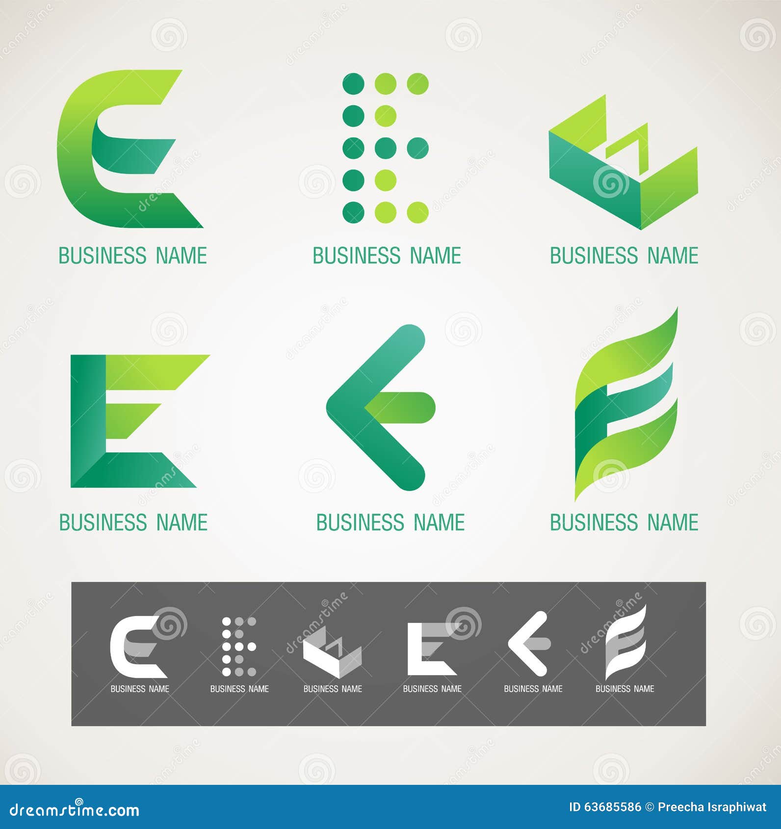 Logo and Symbol Design E Concept Stock Vector - Illustration of ...