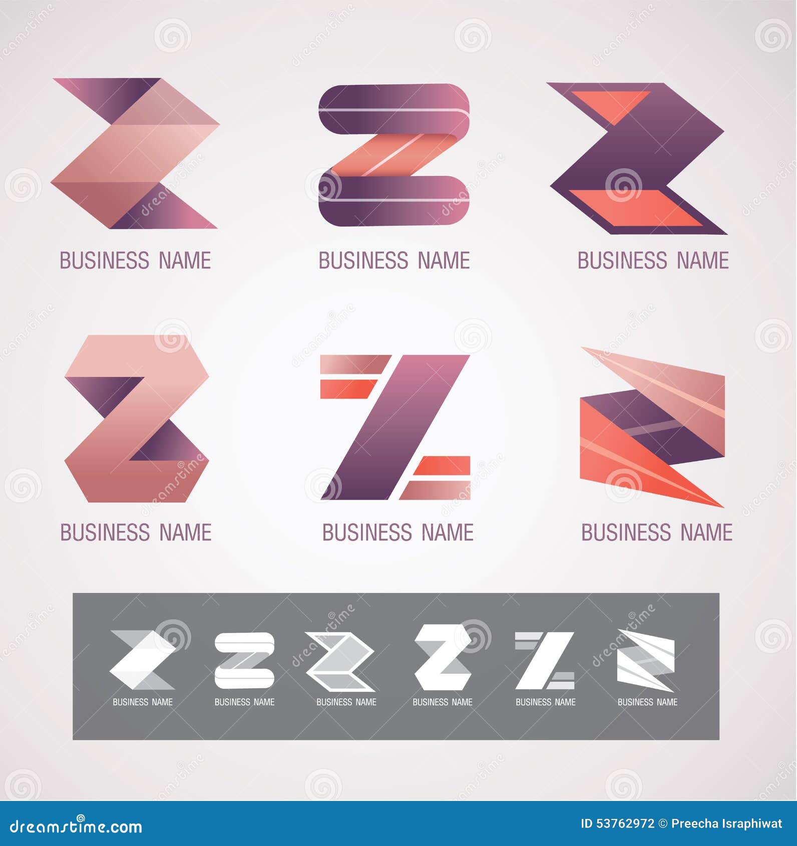 Logo and Symbol Design Z Concept Stock Vector - Illustration of company ...