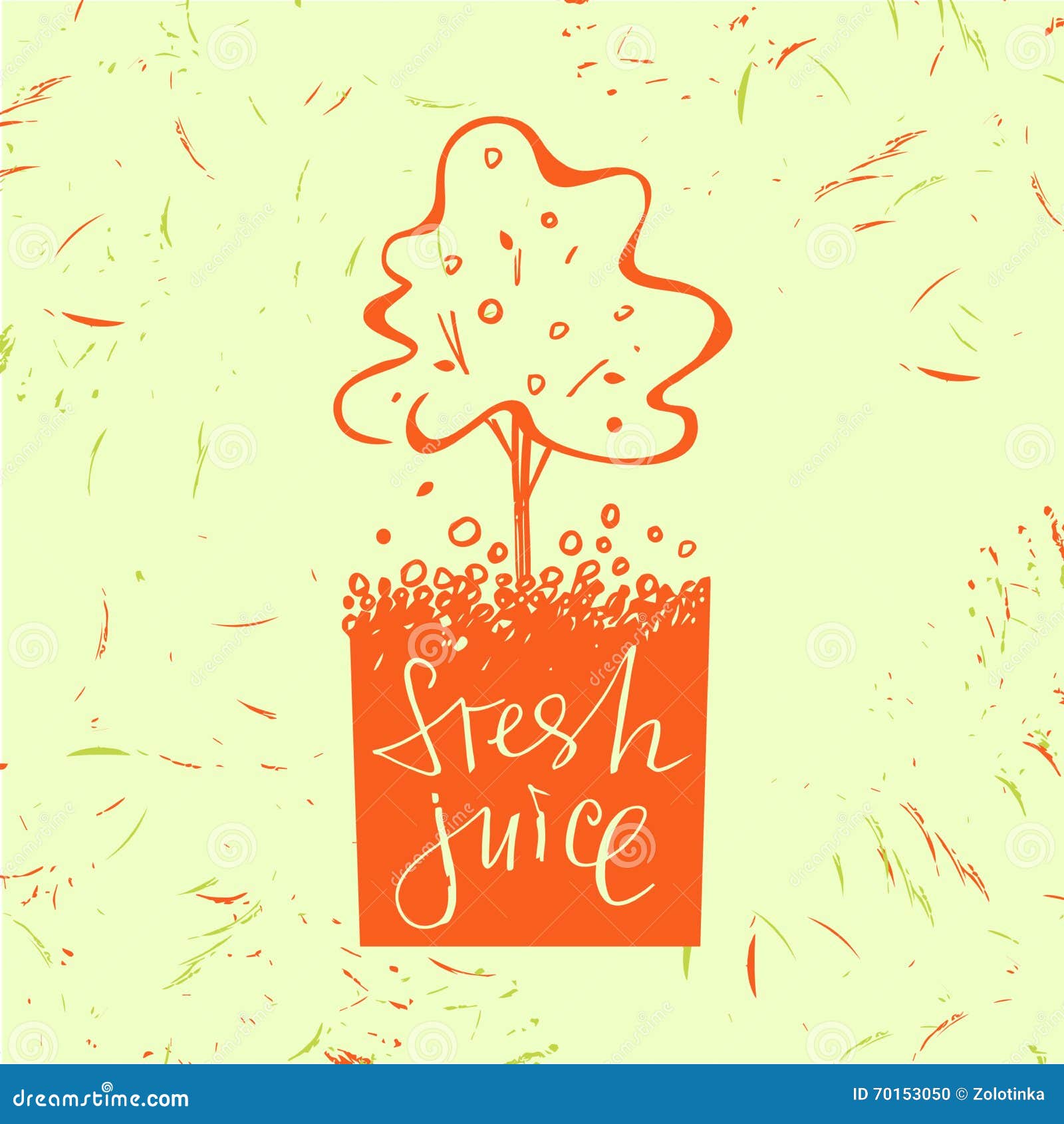 Logo Symbol for Fresh Juice. Fruit Tree. Orange Tree Stock Vector ...