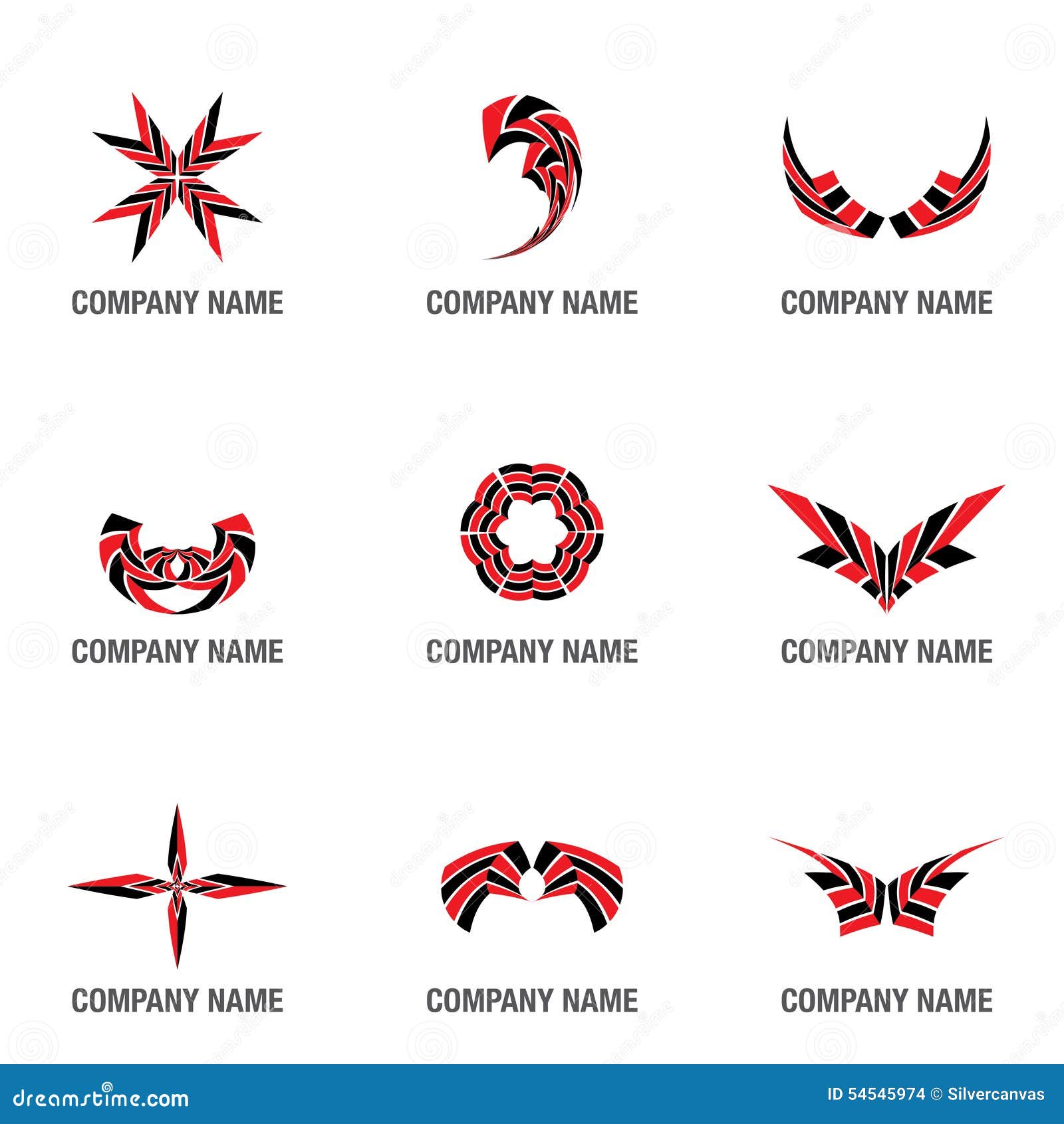 Vector Logo and Symbol Shapes Stock Vector - Illustration of energy ...