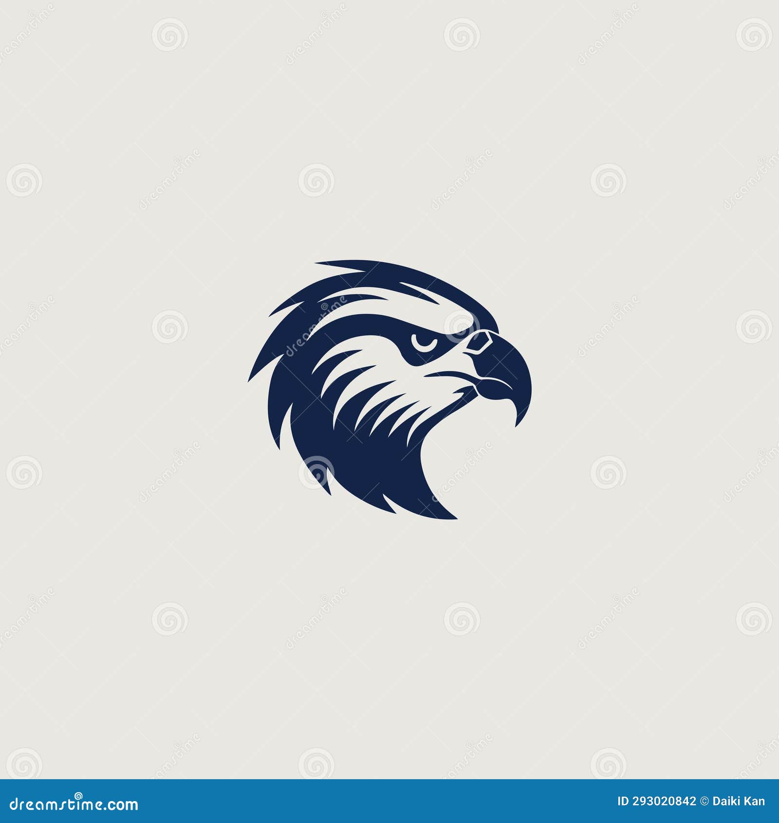 A Logo that Symbolically Uses a Hawk Stock Illustration - Illustration ...