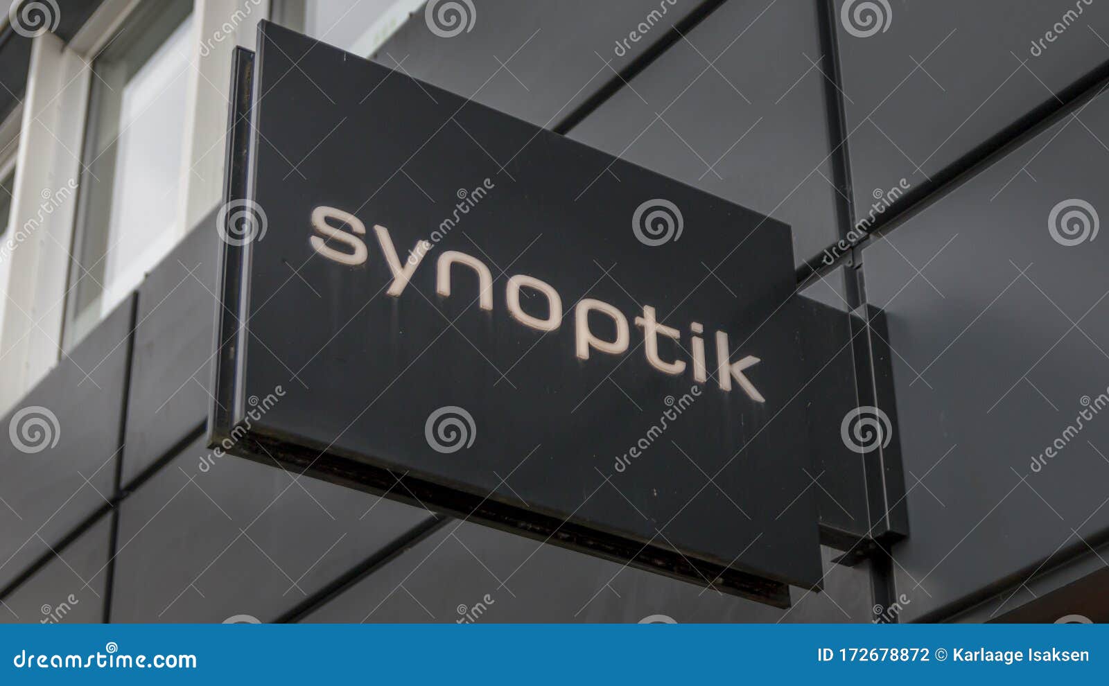 The Logo of the Synoptik Building in Randers Editorial Photography ...