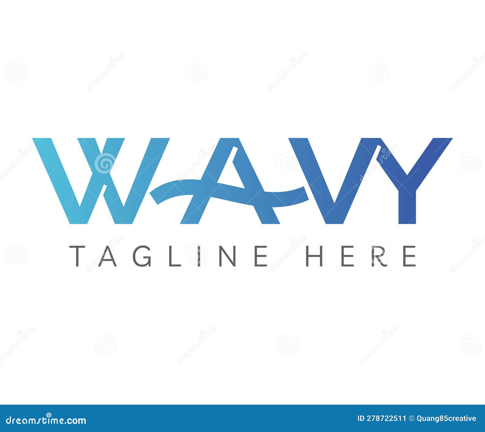 Wavy Logo Design. Creative Logo with Wave Logo, Water Logo Stock Vector ...