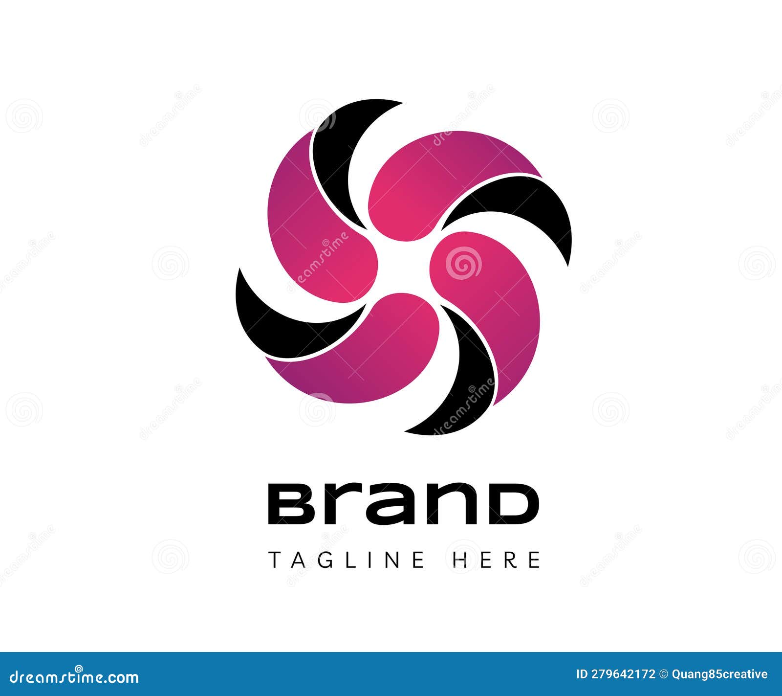 Pinwheel Logo Design. Energy Logo with Wind Logo, Storm Logo Stock ...