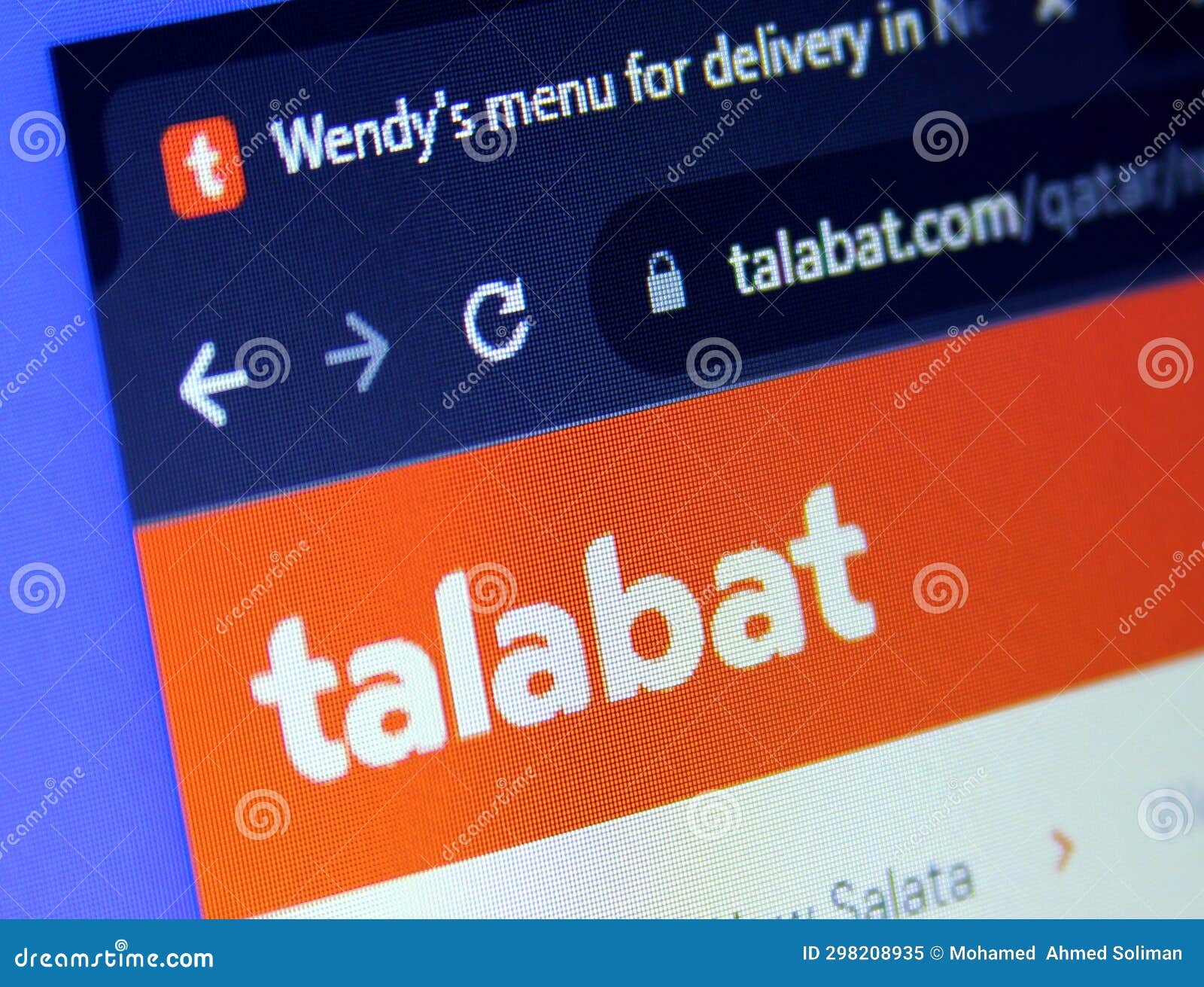 Talabat website logo editorial image. Image of technology - 298208935